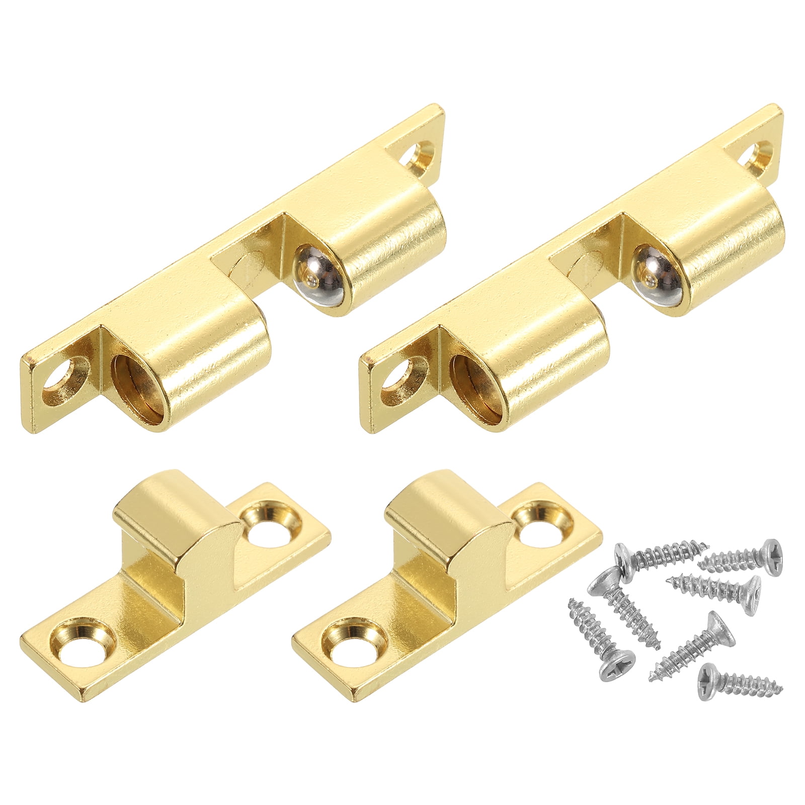 Uxcell 2Pcs Cabinet Latch Double Roller Catches, Lock Stop Catch Clamp ...