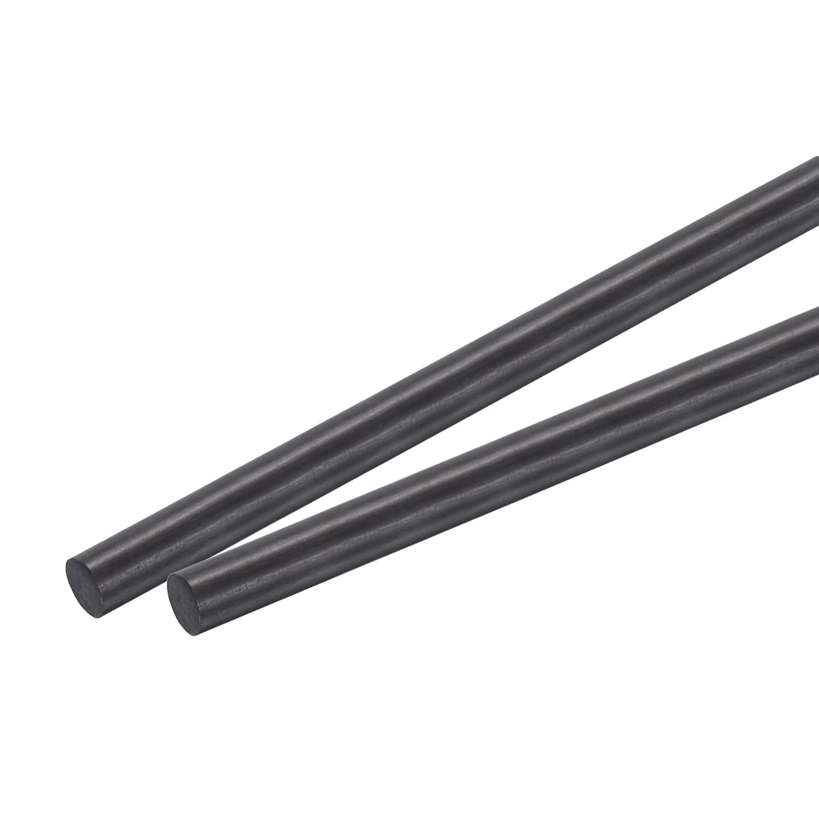 Uxcell 2Pcs Carbon Fiber Rod 7mm x 100mm Carbon Rod Bar for RC Plane ...