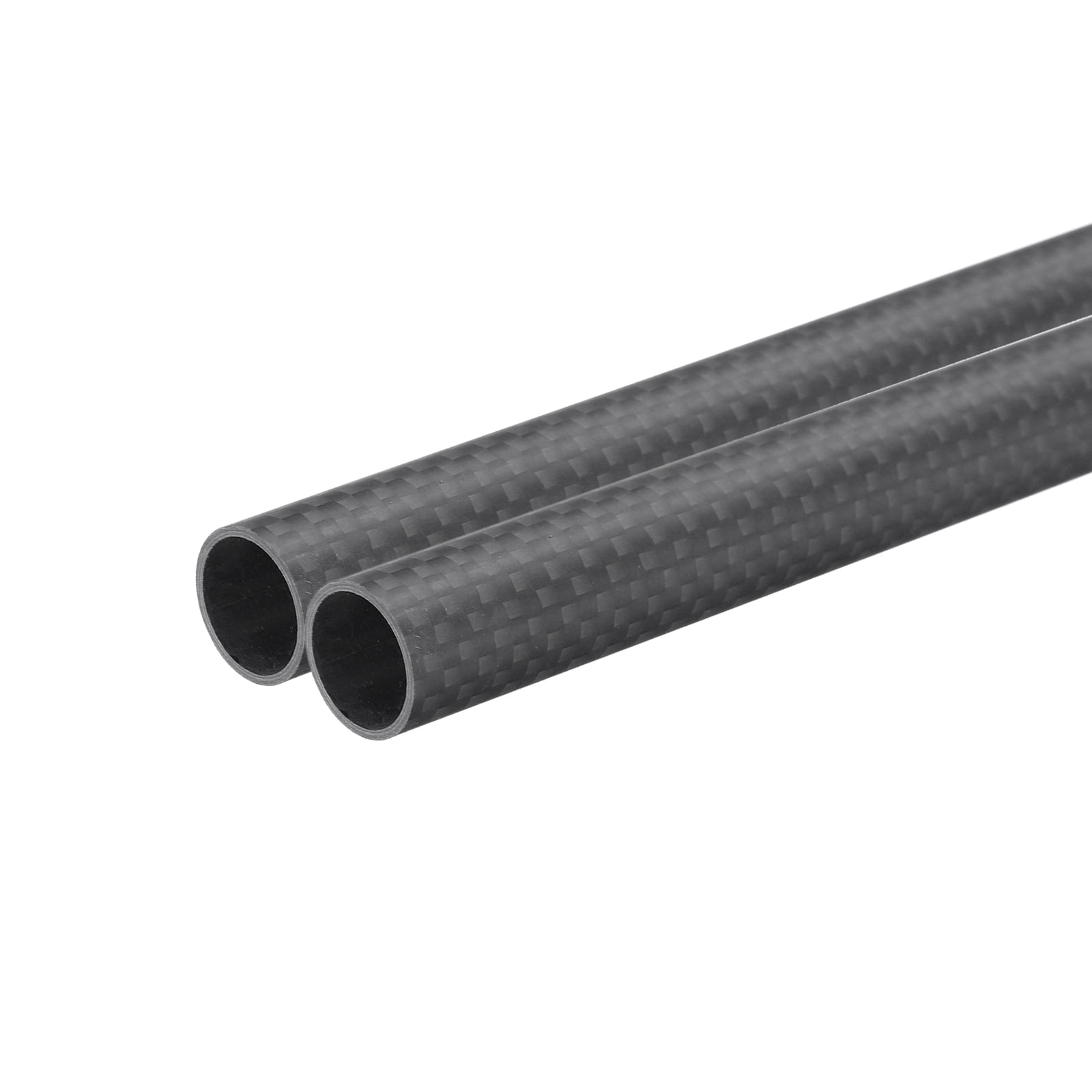 Uxcell 2Pcs Carbon Fiber Tubes 12 x 14 x 170mm Matte Surface Rod 3K ...