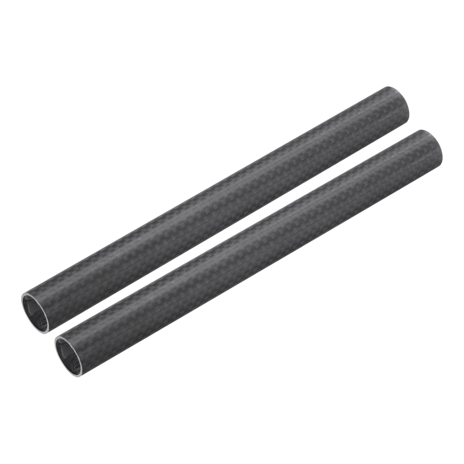 Uxcell 2Pcs Carbon Fiber Tubes 14 x 16 x 170mm Matte Surface Rod 3K ...