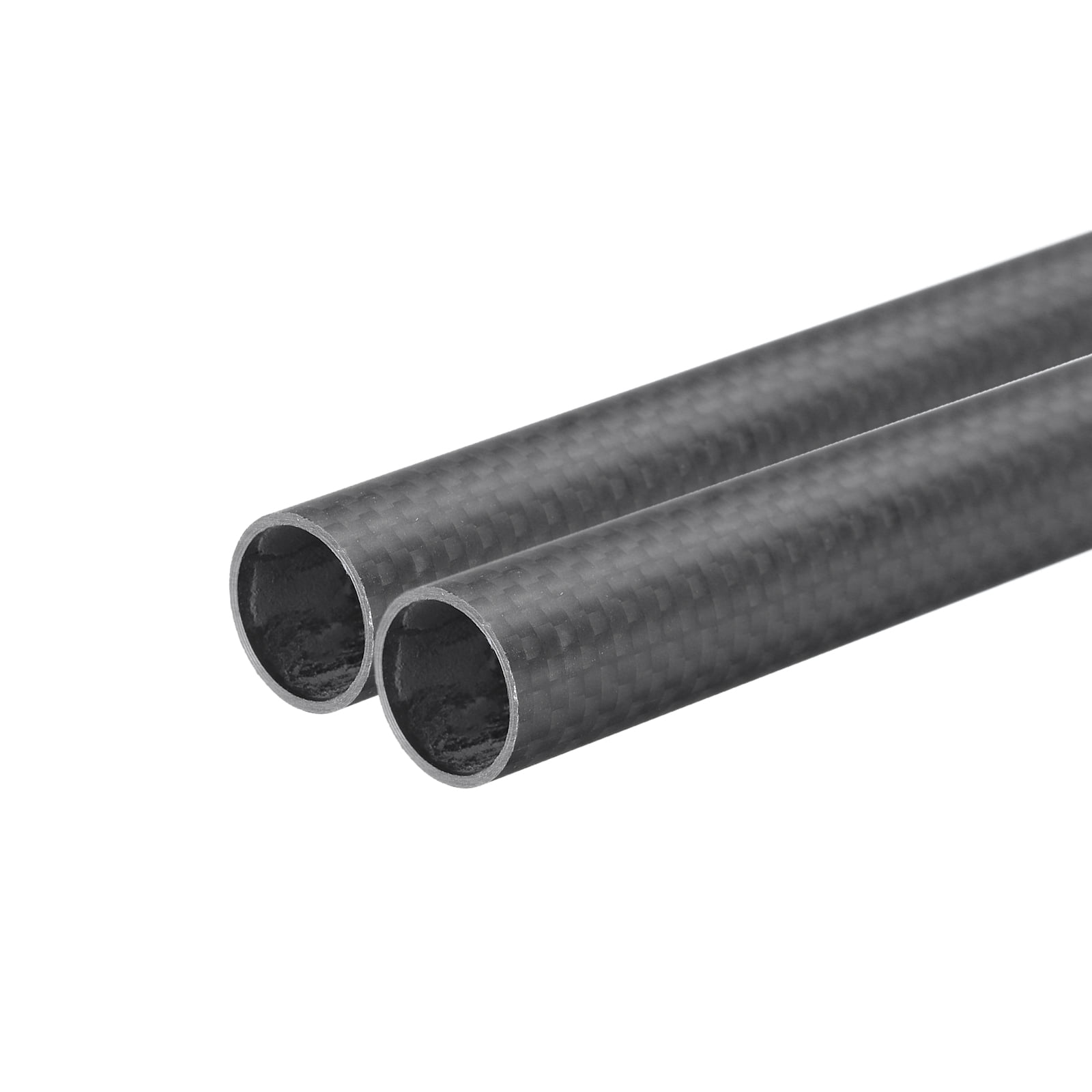 Uxcell 2Pcs Carbon Fiber Tubes 14 x 16 x 170mm Matte Surface Rod 3K ...