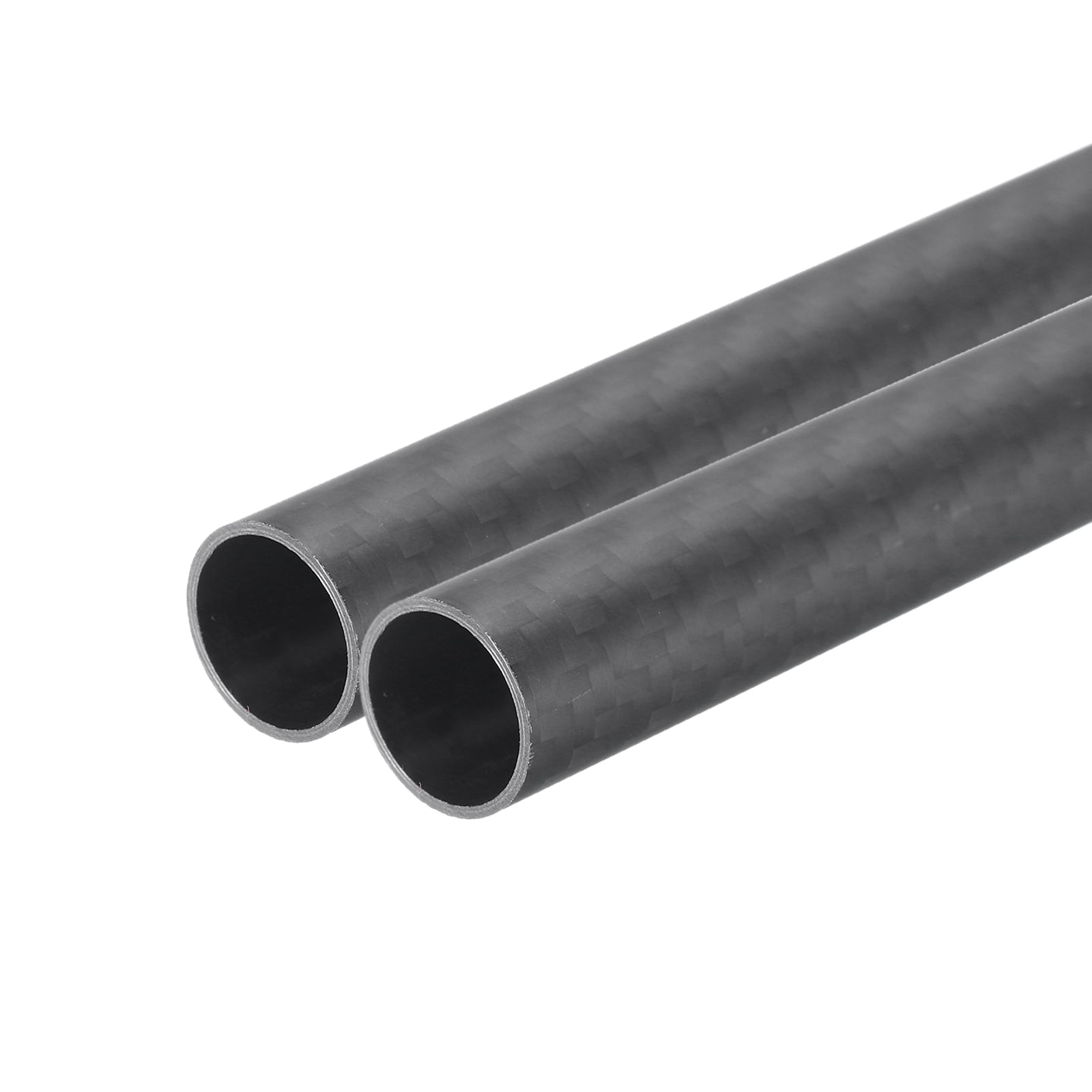 Uxcell 2Pcs Carbon Fiber Tubes 14 x 16 x 170mm Matte Surface Rod 3K ...