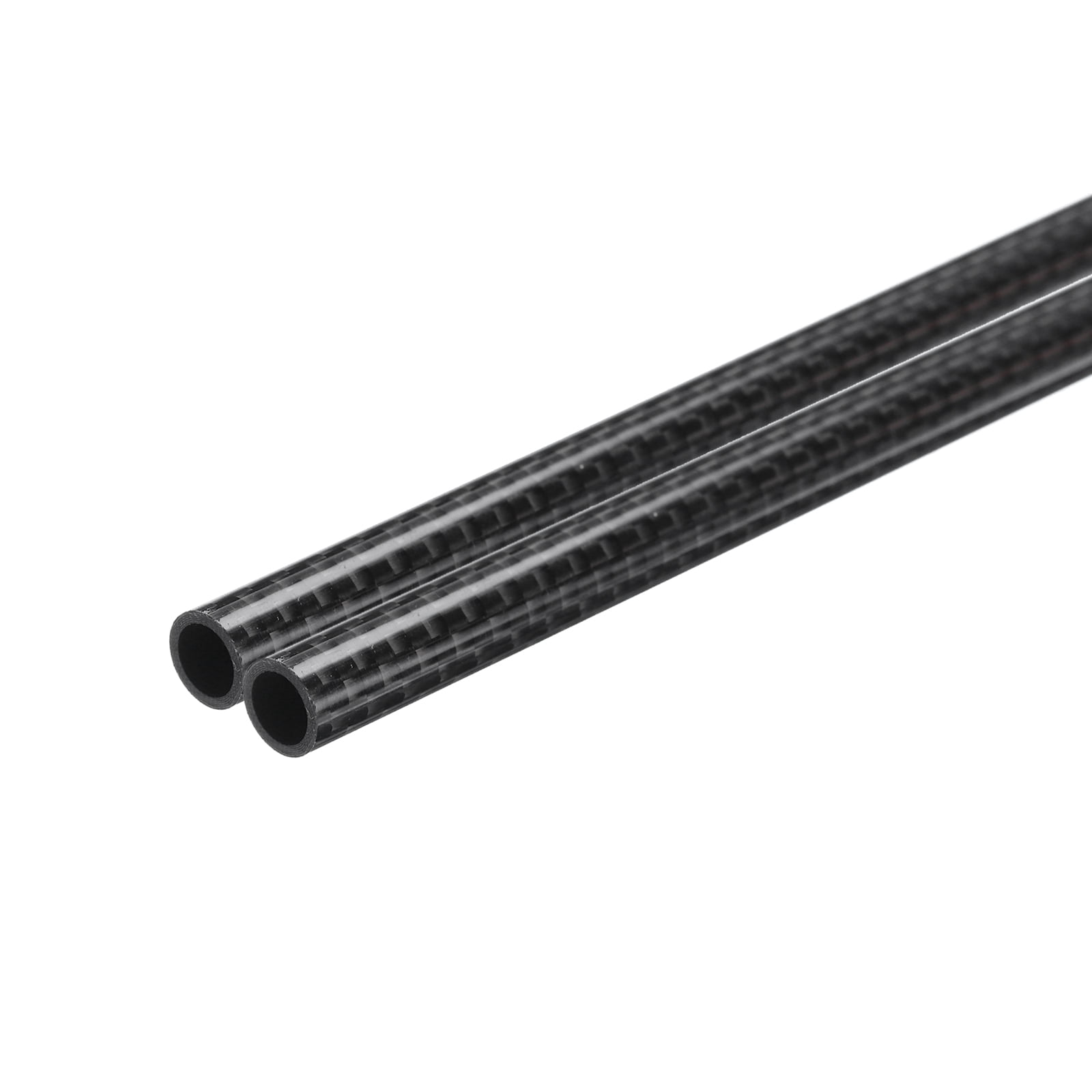 Uxcell 2Pcs Carbon Fiber Tubes 6 x 8 x 170mm Glossy Surface Rod 3K Roll ...