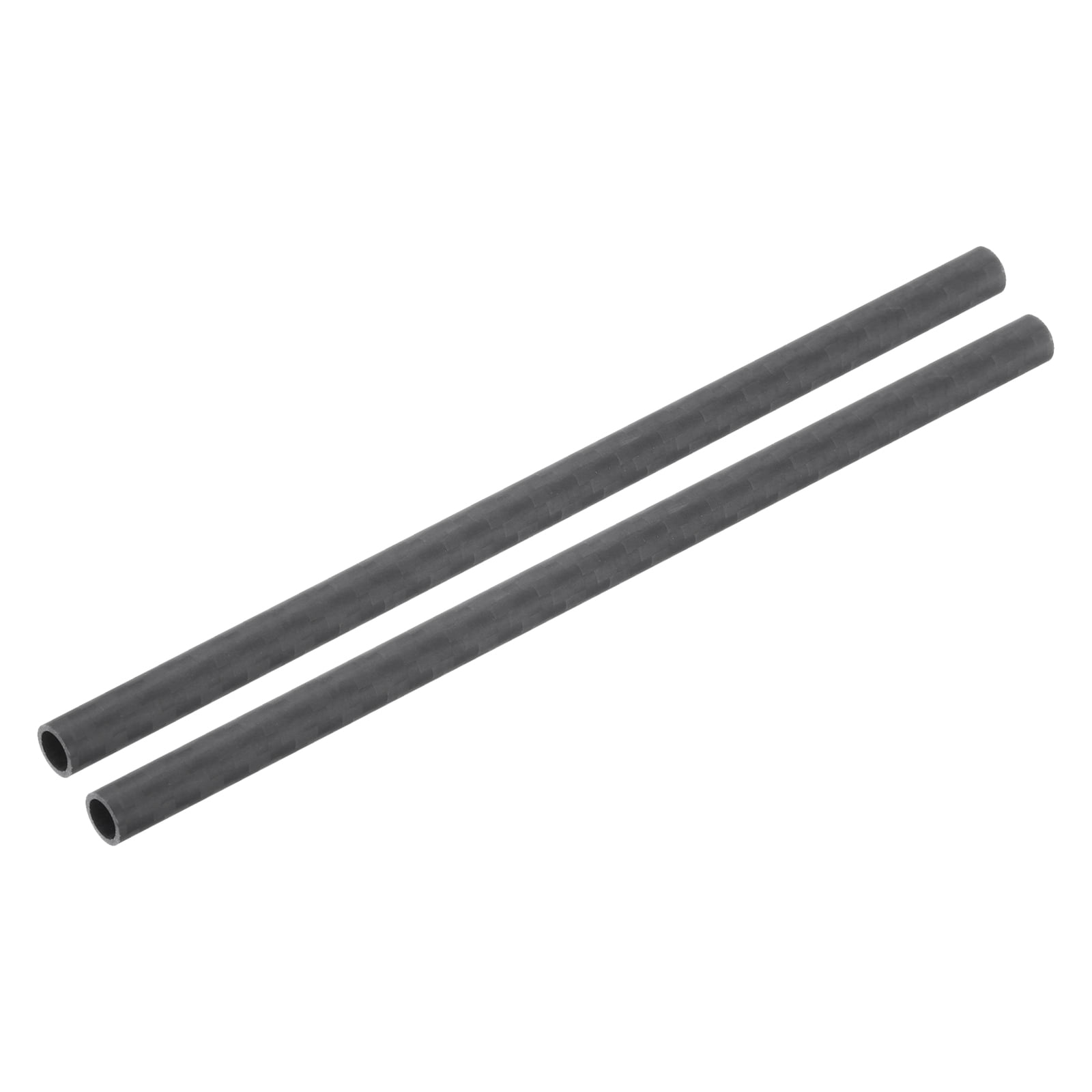 Uxcell 2Pcs Carbon Fiber Tubes 6 x 8 x 170mm Matte Surface Rod 3K Roll ...