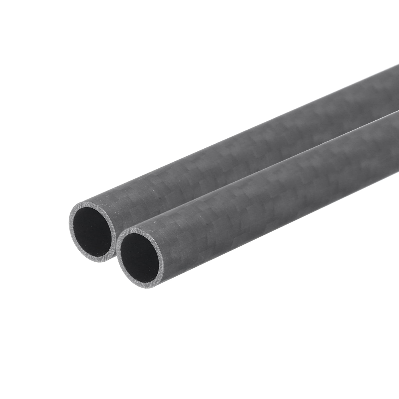 Uxcell 2Pcs Carbon Fiber Tubes 8 x 10 x 170mm Matte Surface Rod 3K Roll ...