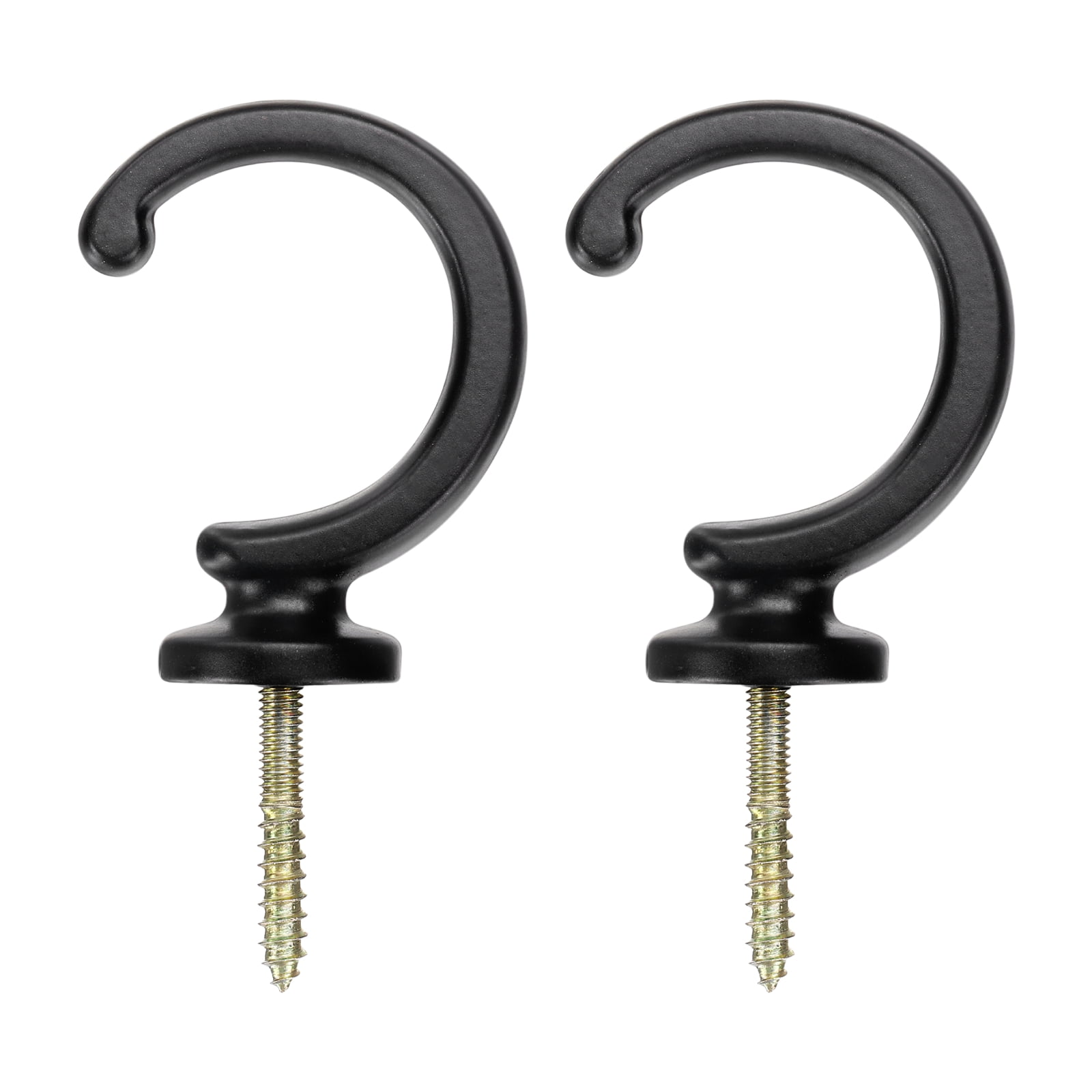 Uxcell 2Pcs Curtain Holdbacks, Wall Mounted Drapery Tiebacks Hooks ...