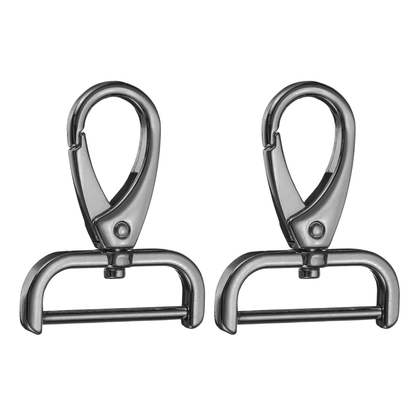 Uxcell 2Pcs Detachable Snap Hook Swivel Clasp 1 1/4" D Ring with Swivel ...