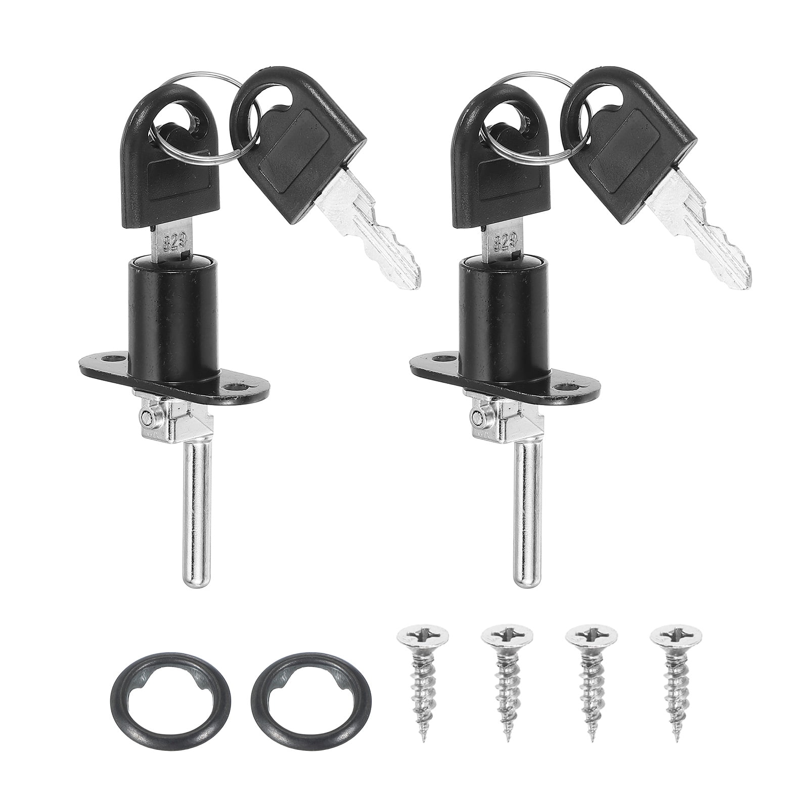 Uxcell 2Pcs Drawer Lock with Keys, 16mm(5/8") Alloy Lock Cylinder File ...