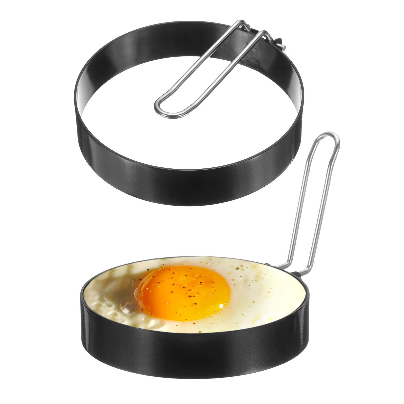 Uxcell 2Pcs Egg Rings 4" Stainless Steel Nonstick Pancake Cooking Ring ...