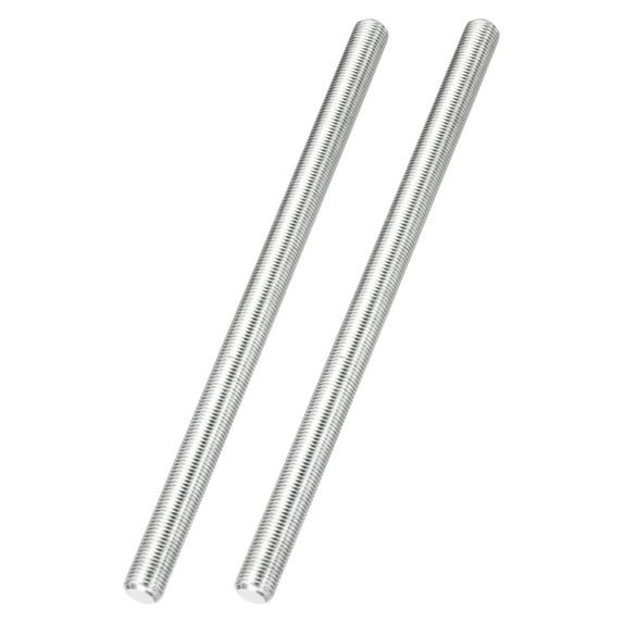 Uxcell 2Pcs Fully Threaded Rod, M10 x 1mm Pitch 304 Stainless Steel ...