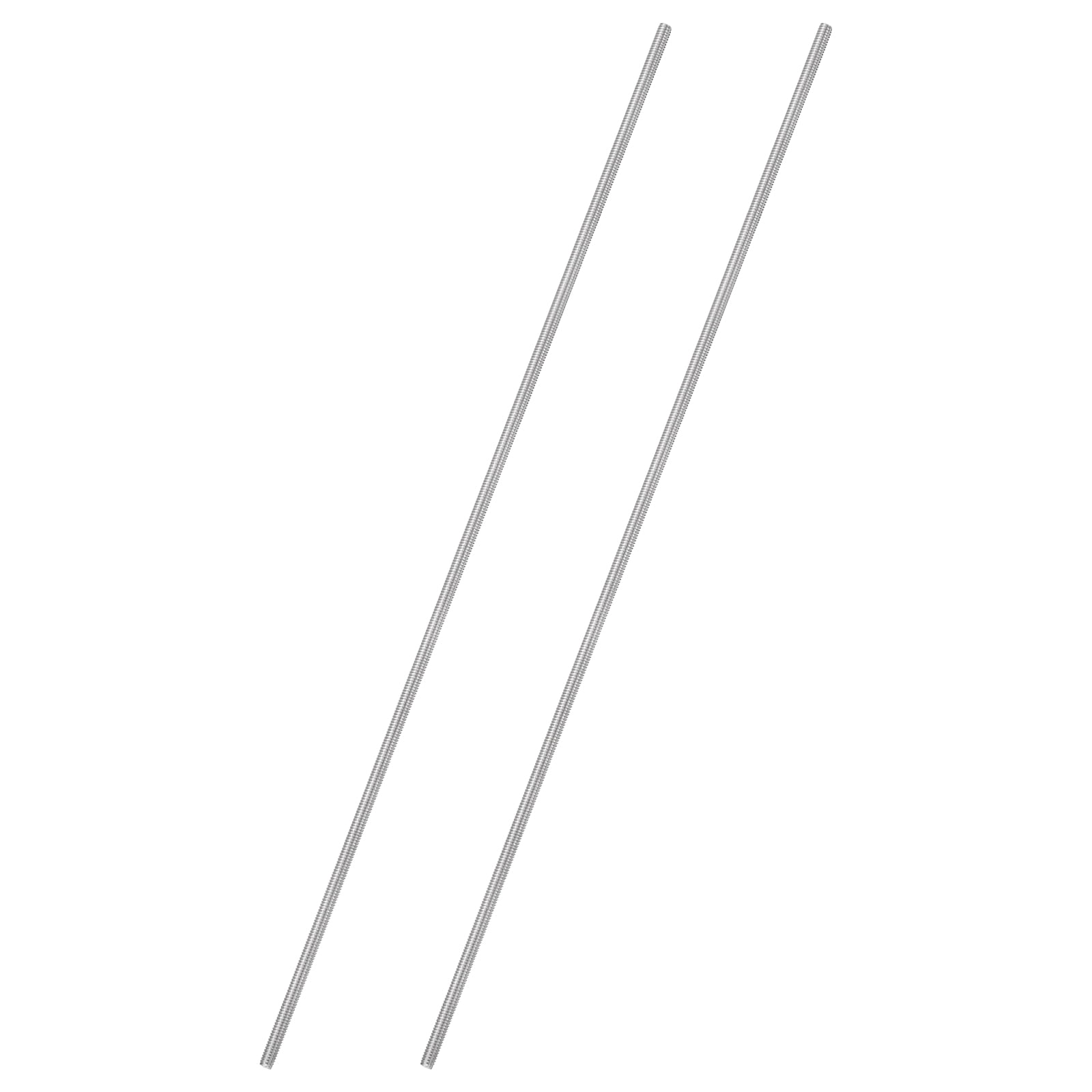 Uxcell 2Pcs Fully Threaded Rod, M2.5 x 2.5x0.45mm Pitch 304 Stainless ...