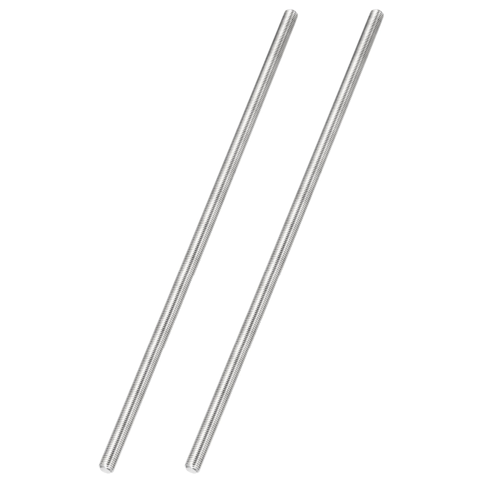 Uxcell 2Pcs Fully Threaded Rod, M8 x 0.75mm Pitch 304 Stainless Steel ...