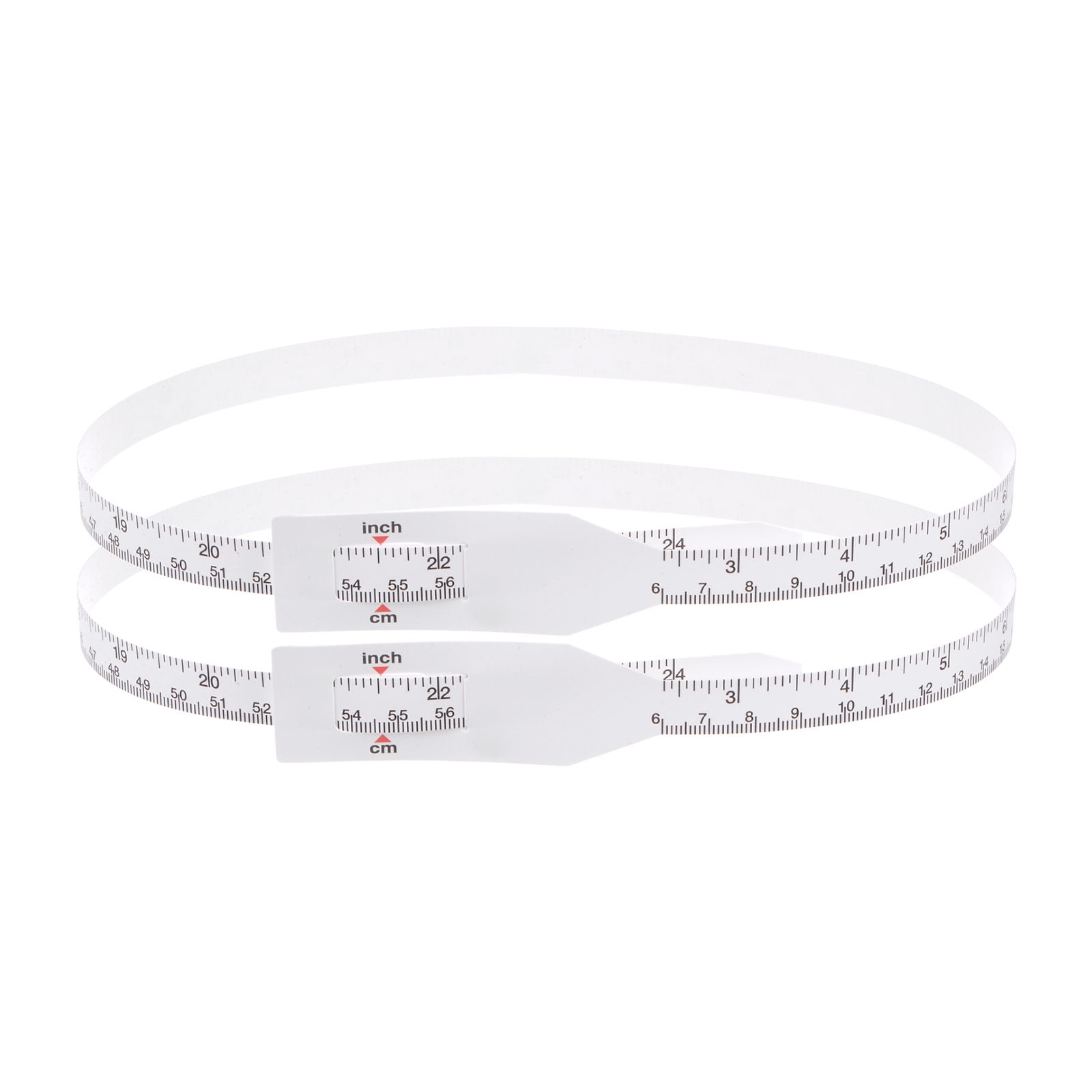 Uxcell 2Pcs Head Circumference Tape 24"(60cm) Plastic Measuring Rule ...