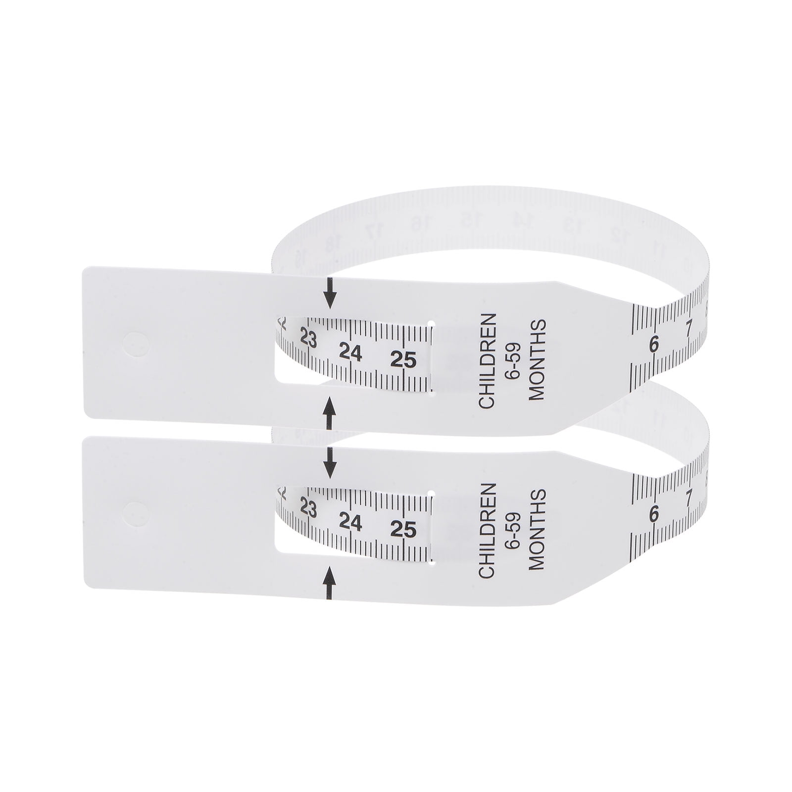 Uxcell 2Pcs Head Circumference Tape 26cm Plastic Measuring Rule Measure ...