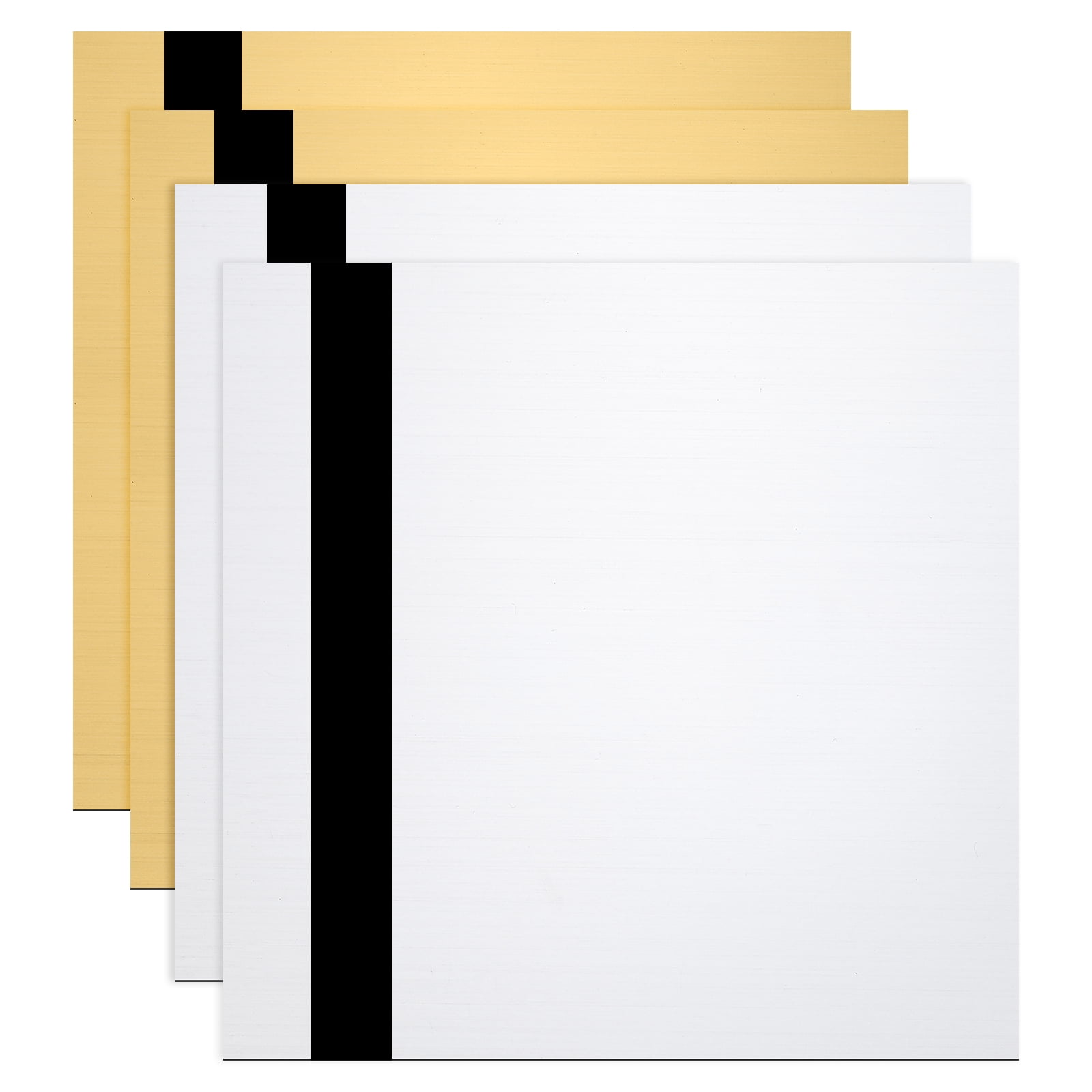Uxcell 2Pcs Laser Engraving Sheet, 11.8x11.8" Double Color ABS Plastic ...