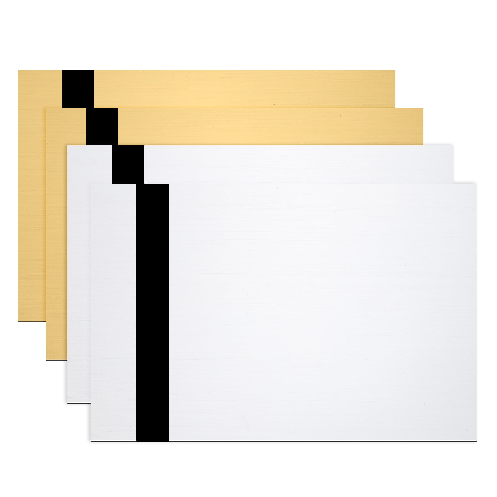 Uxcell 2Pcs Laser Engraving Sheet, 11.8x7.9" Double Color ABS Plastic ...