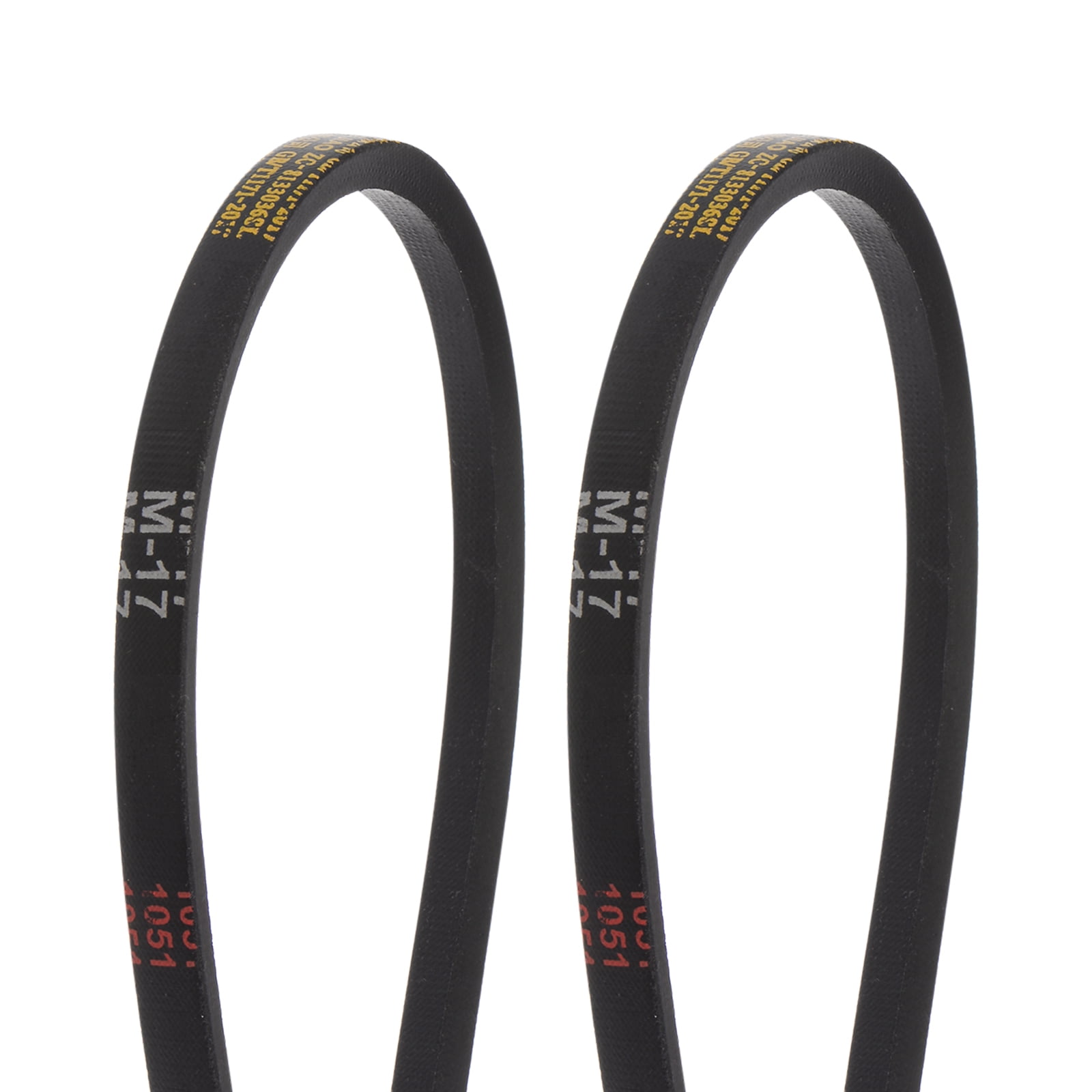Uxcell 2Pcs M-17 Rubber V Belt Drive Transmission Belt 17" Pitch Girth ...