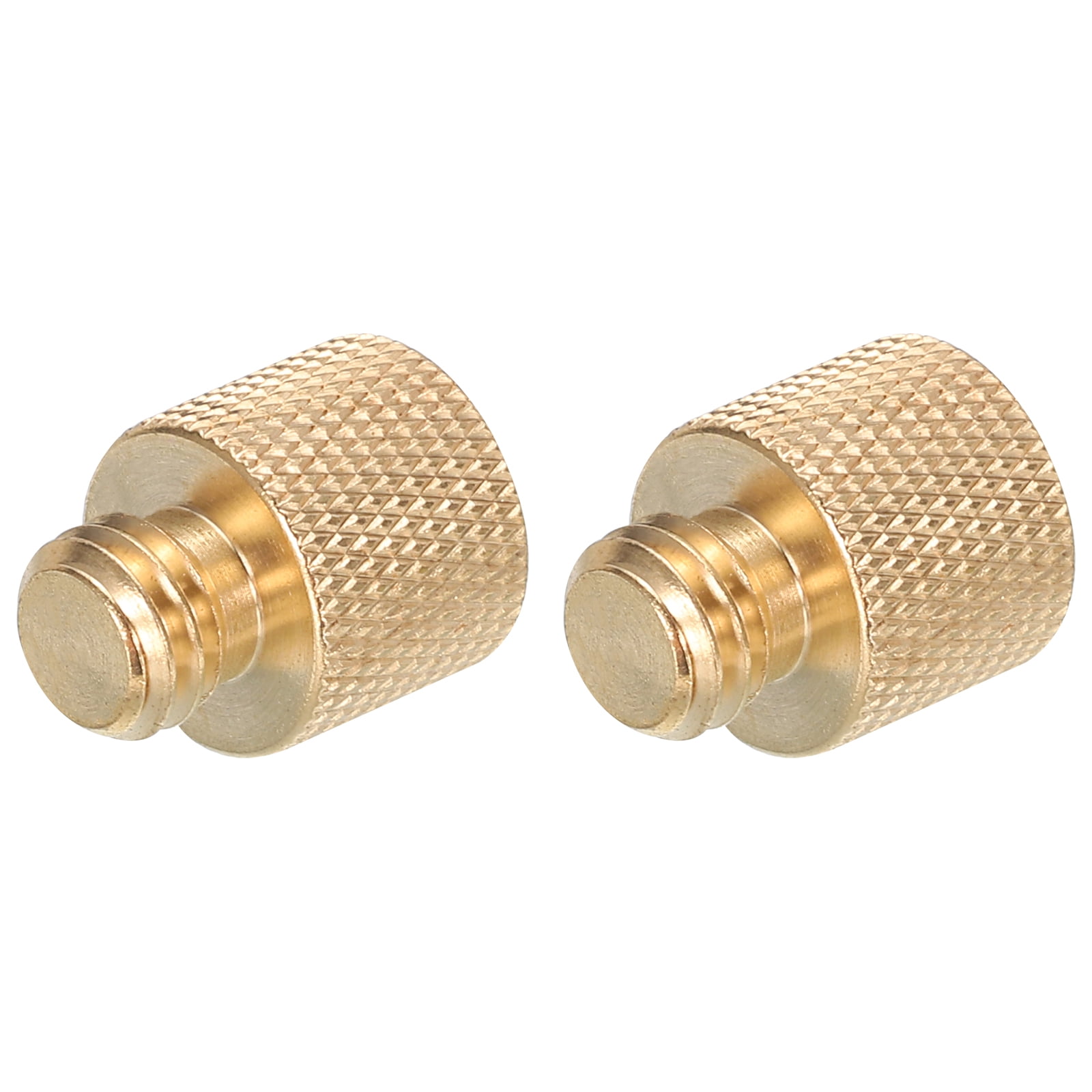 Uxcell 2Pcs Mic Stand Adapter 1/4 Female to 3/8 Male Copper Camera ...