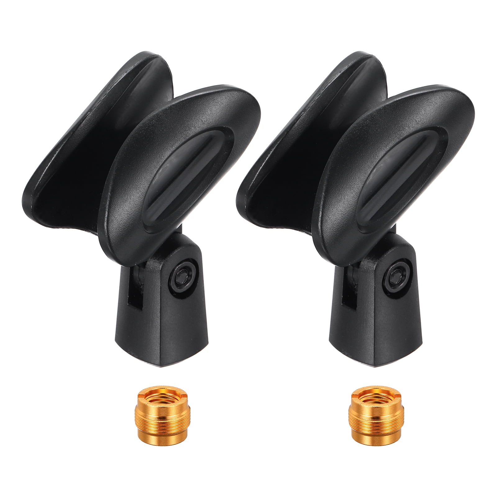 Uxcell 2Pcs Microphone Clips Adjustable Mic Holders Flexible Wireless ...