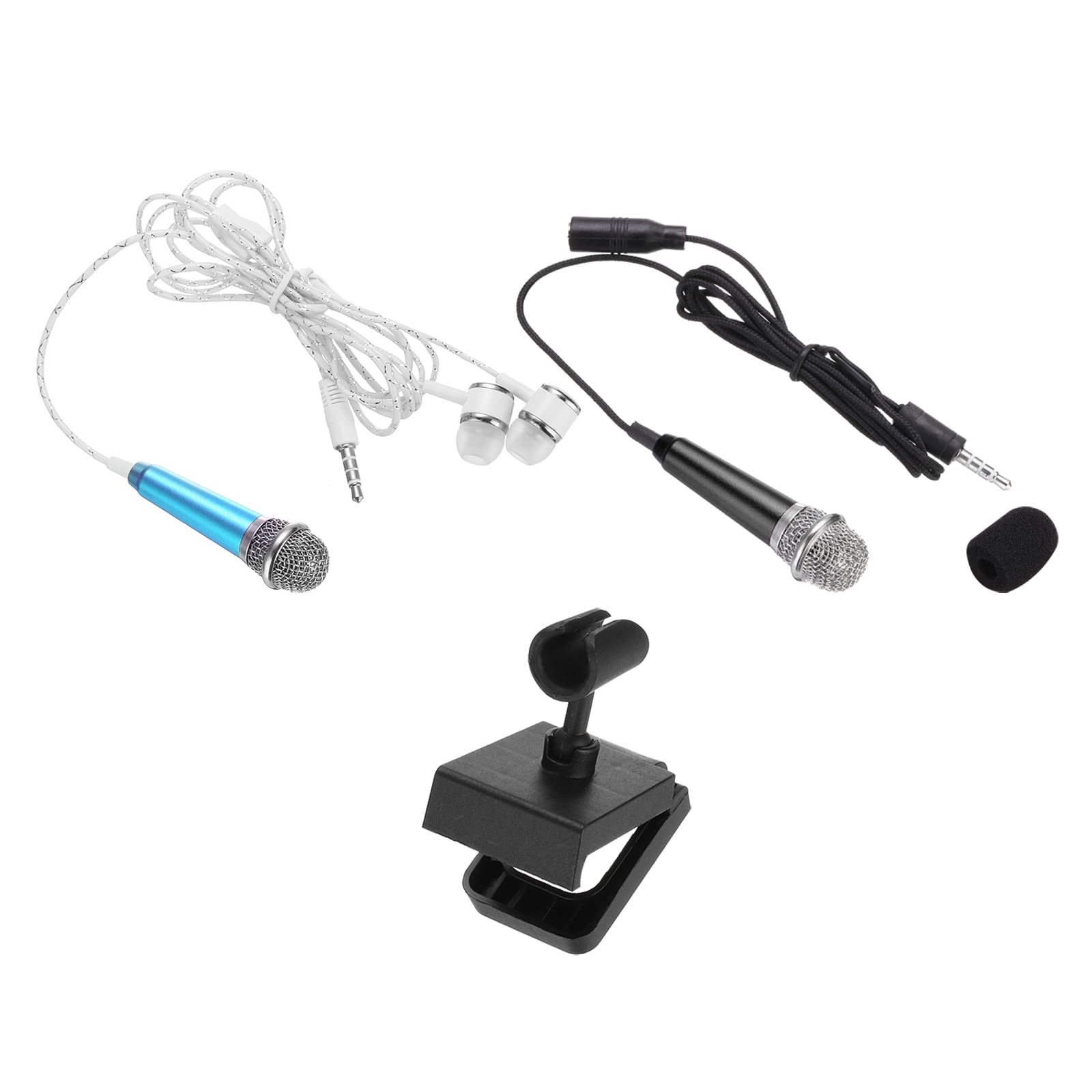 2Pcs Mini Microphone Tiny Microphone for Phone Blue, Black - Walmart.com
