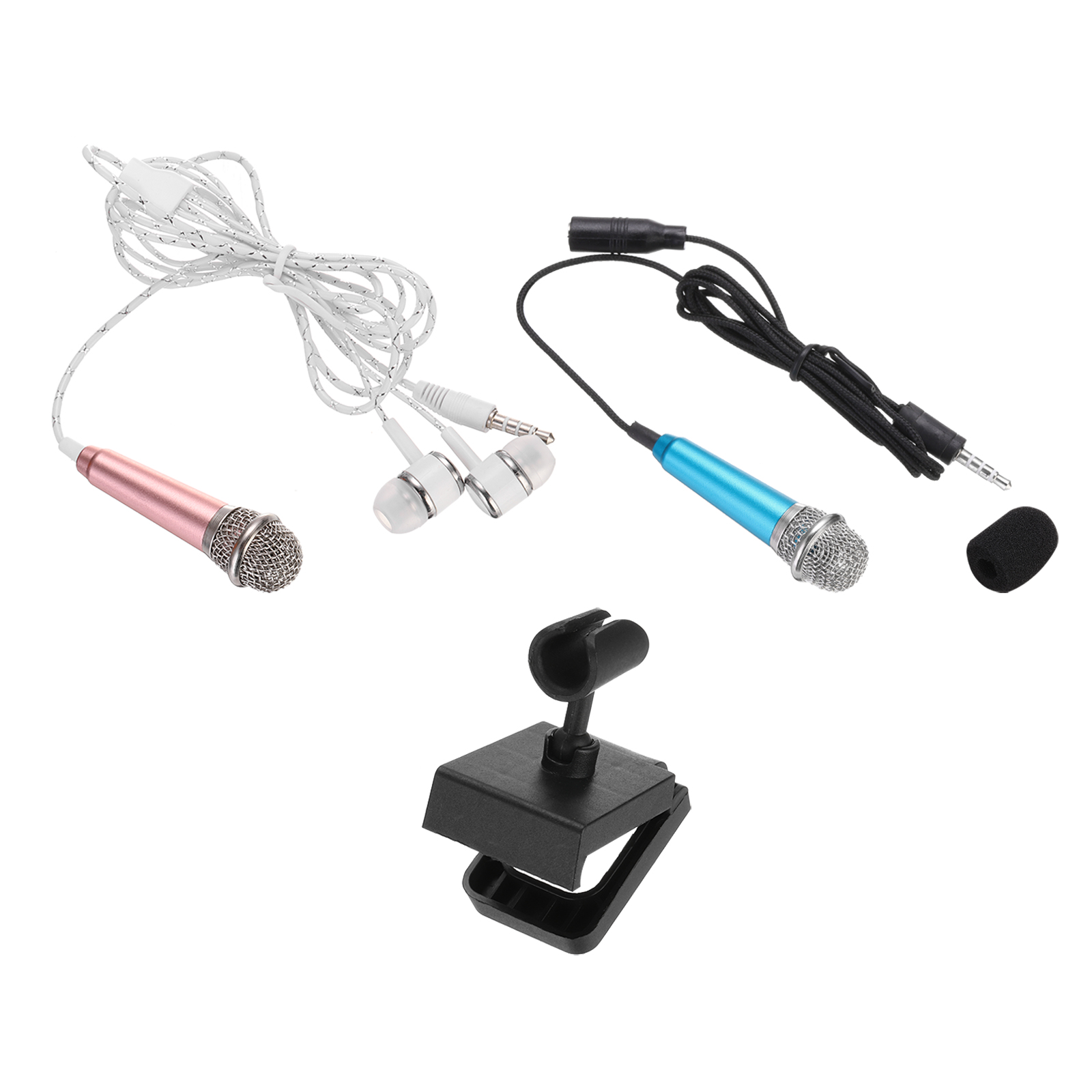 2Pcs Mini Microphone Tiny Microphone for Phone Rose Gold, Blue ...