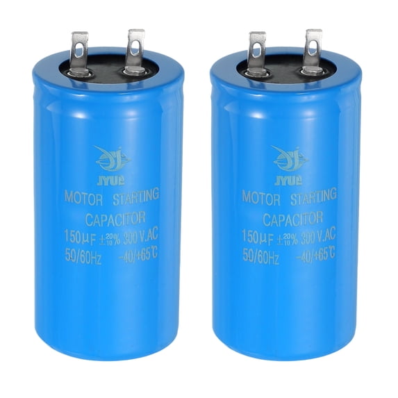 Uxcell 2Pcs Motor Start Capacitor, 150uf 300V CD60 Running Capacitor ...