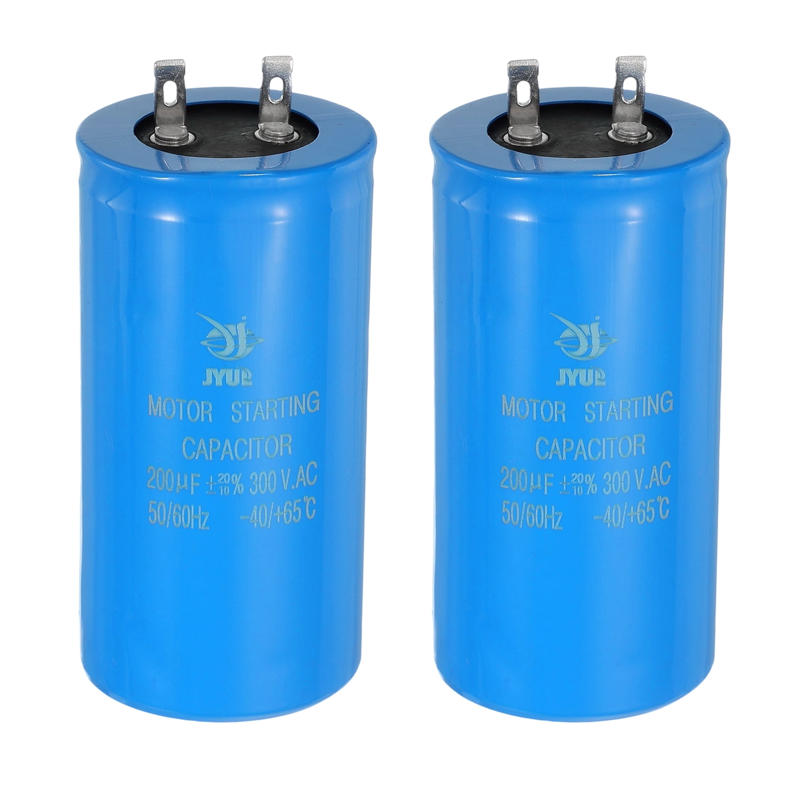 Uxcell 2Pcs Motor Start Capacitor, 200uf 300V CD60 Running Capacitor ...