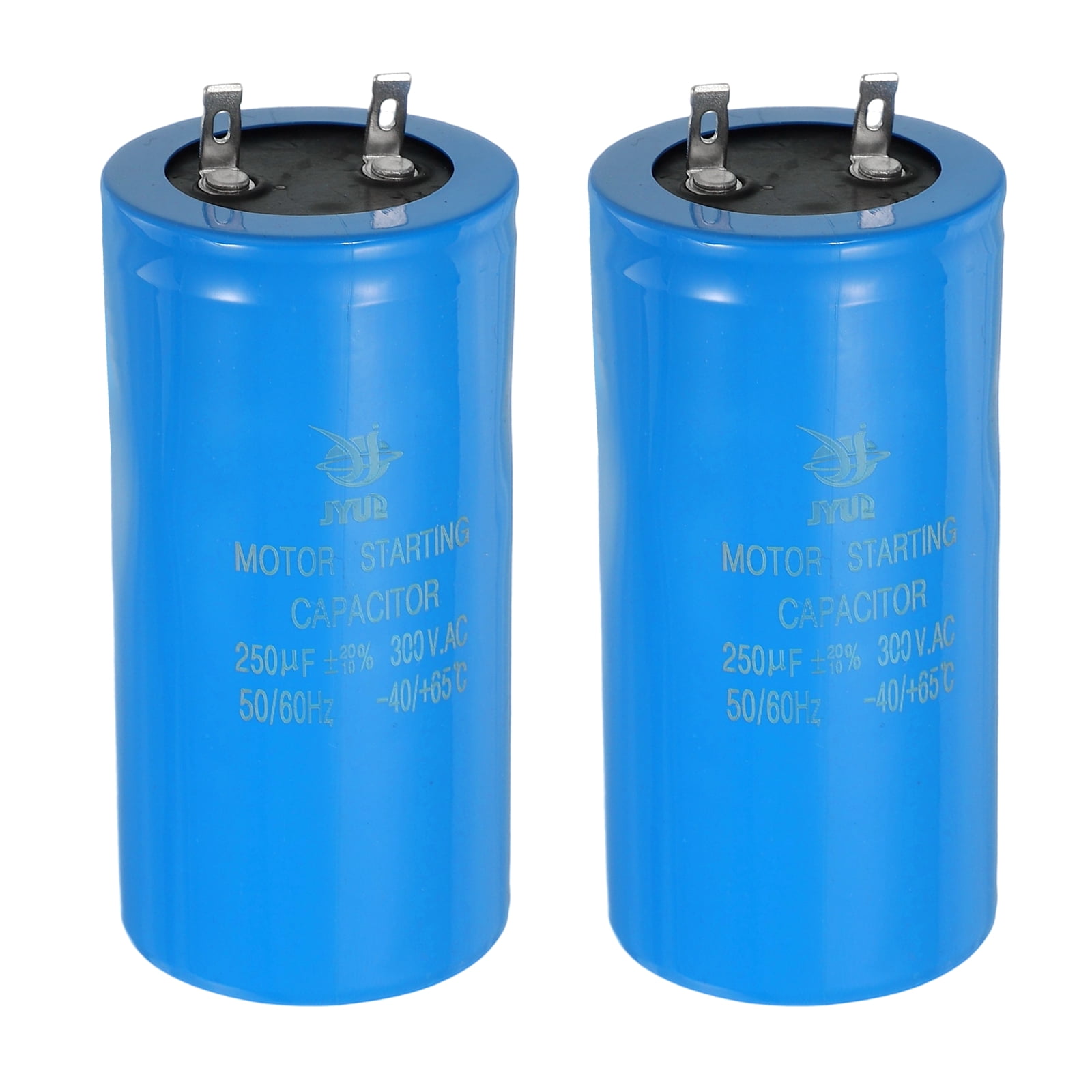 Uxcell 2Pcs Motor Start Capacitor, 250uf 300V CD60 Running Capacitor ...