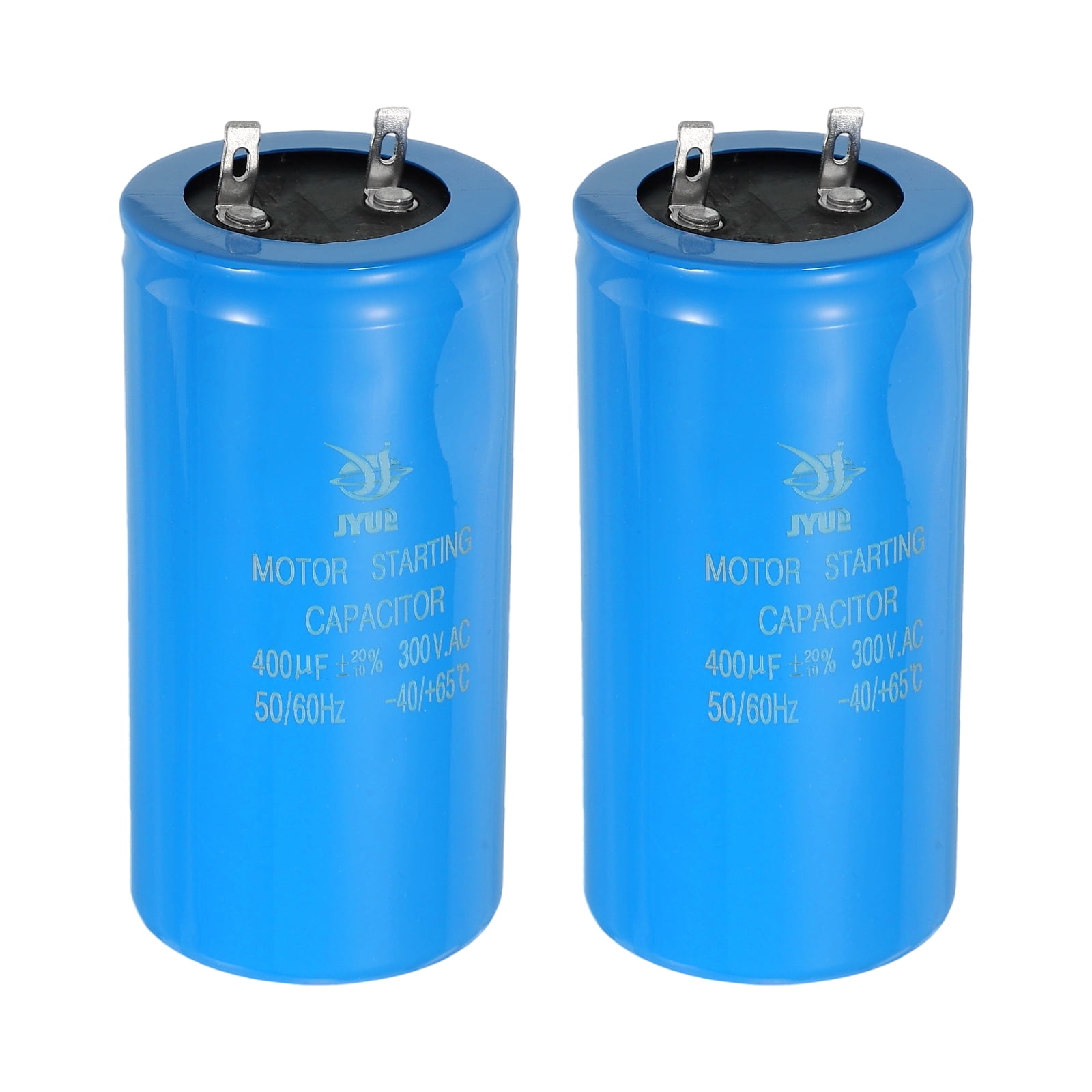 Uxcell 2Pcs Motor Start Capacitor, 400uf 300V CD60 Running Capacitor ...