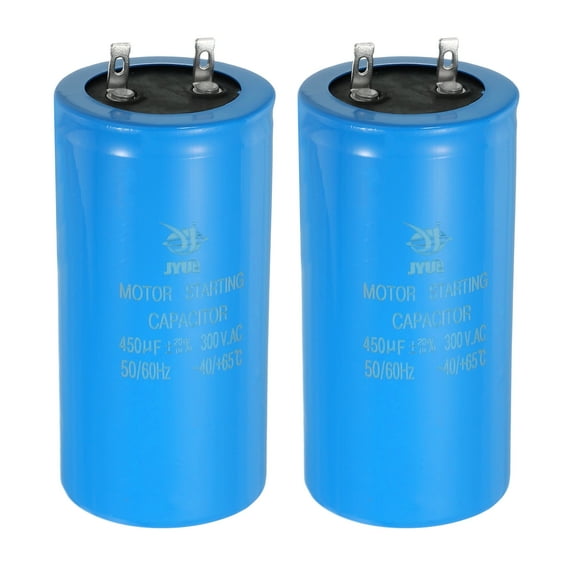 Uxcell 2Pcs Motor Start Capacitor, 450uf 300V CD60 Running Capacitor ...