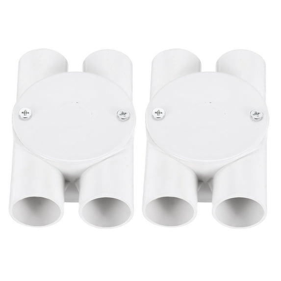 Uxcell 2Pcs Conduit Box Junction Box Outdoor Cable Connectors, 4 Way ...