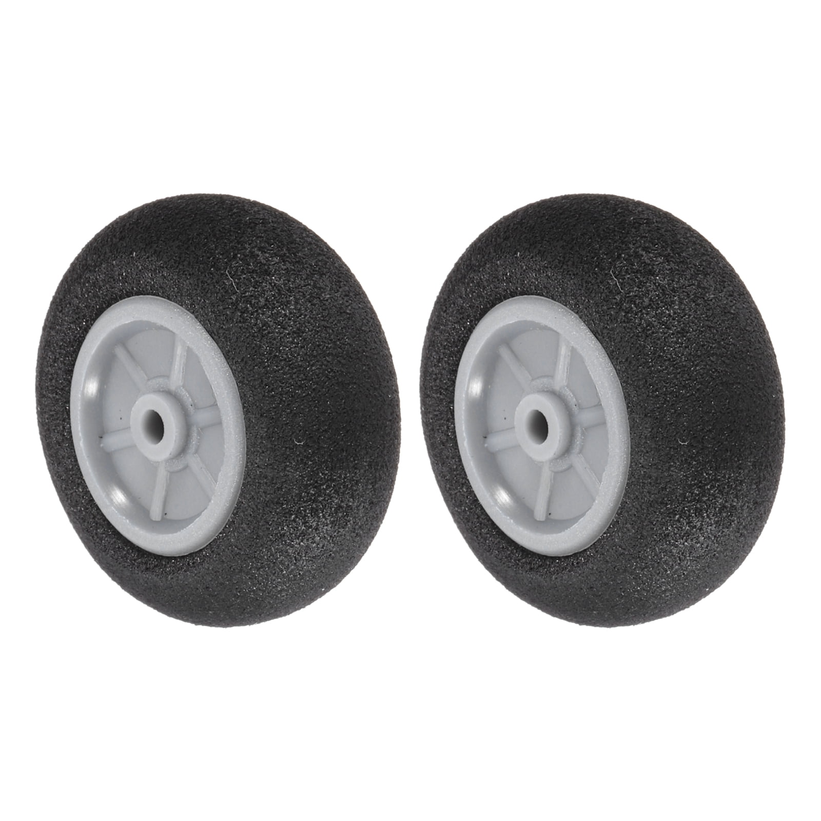 Uxcell 2Pcs 0.98"OD x 0.47"T RC Airplane Wheels Aircraft Sponge Wheels ...