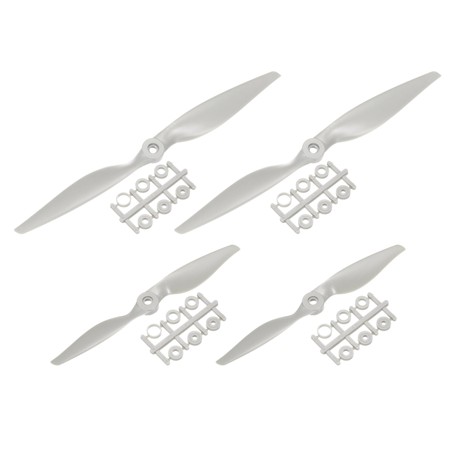 Uxcell 2Pcs RC Propellers 2 Vane Blades Props 8x4", 14x7" Grey with ...