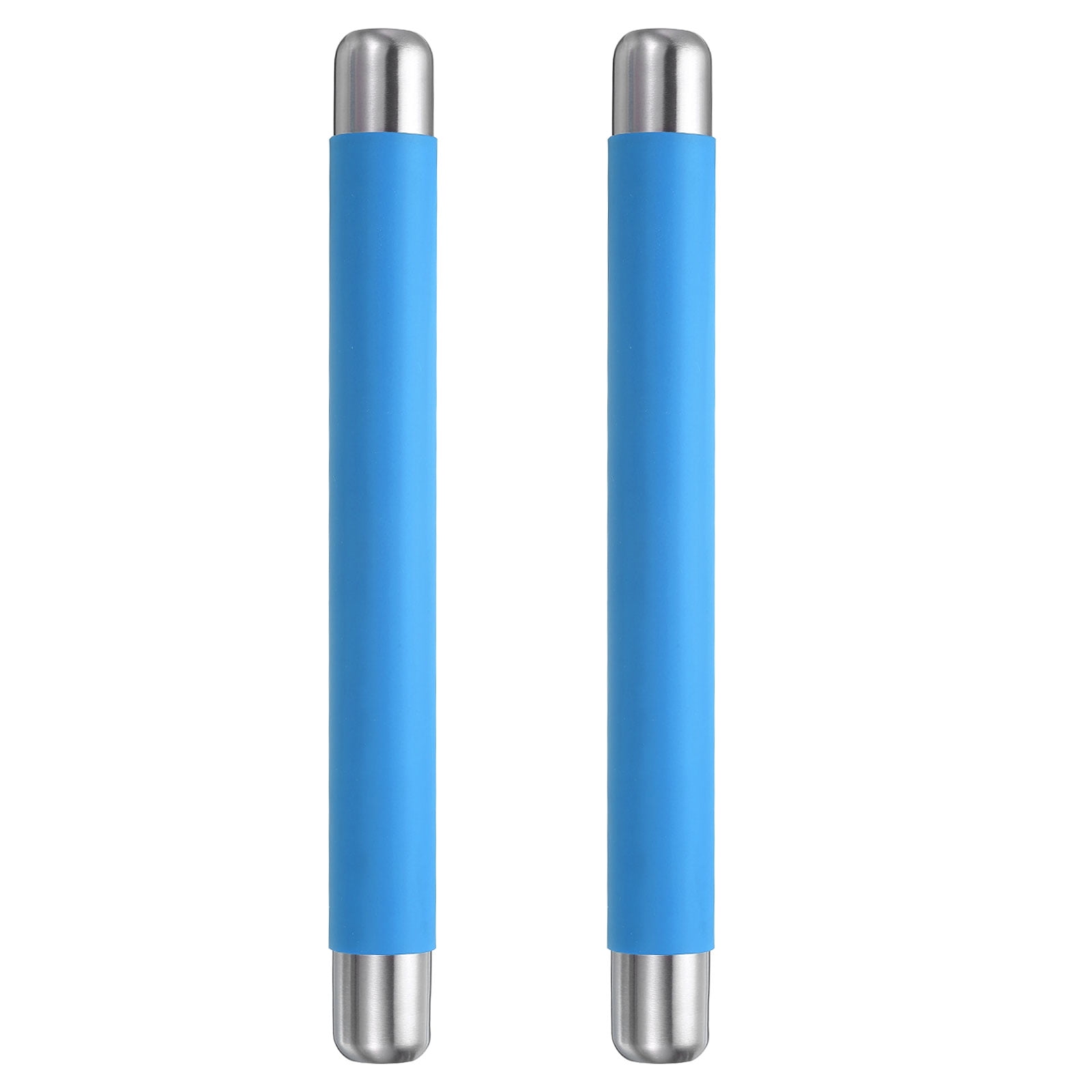 Uxcell 2Pcs Rolling Pin 13.8" x 1.5" Non-Stick Stainless Steel CoveRed ...