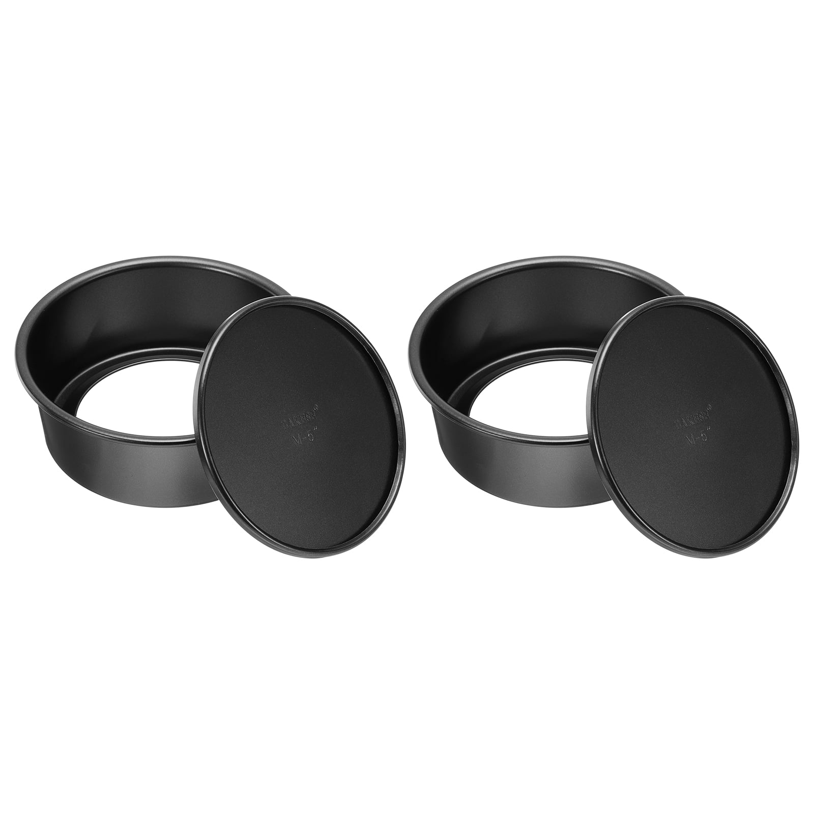 Uxcell 2Pcs Round Cake Pan with Removable Loose Bottom 5" Cheesecake ...