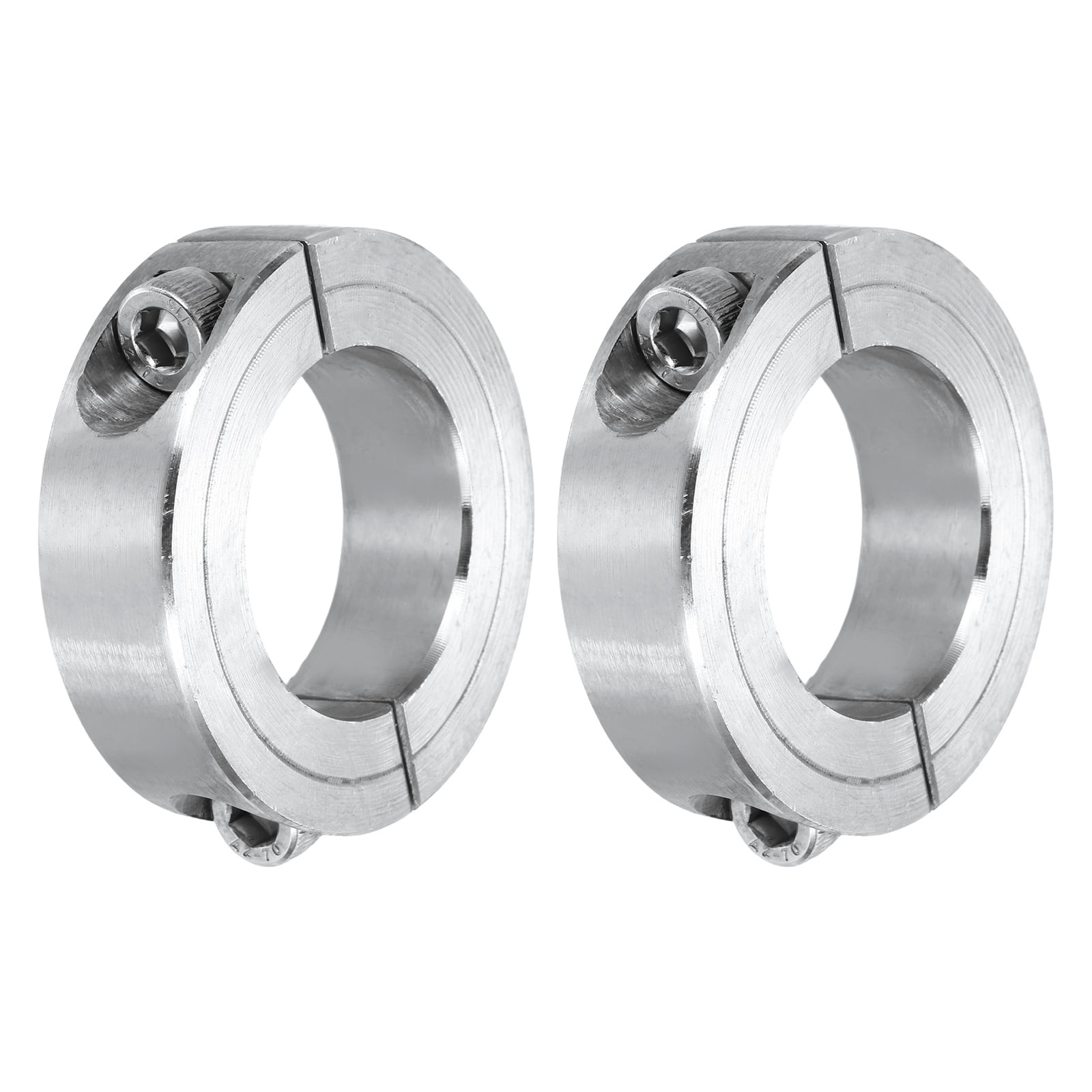 Uxcell 2Pcs Shaft Collar 32mm Bore Double Split Aluminium Alloy ...