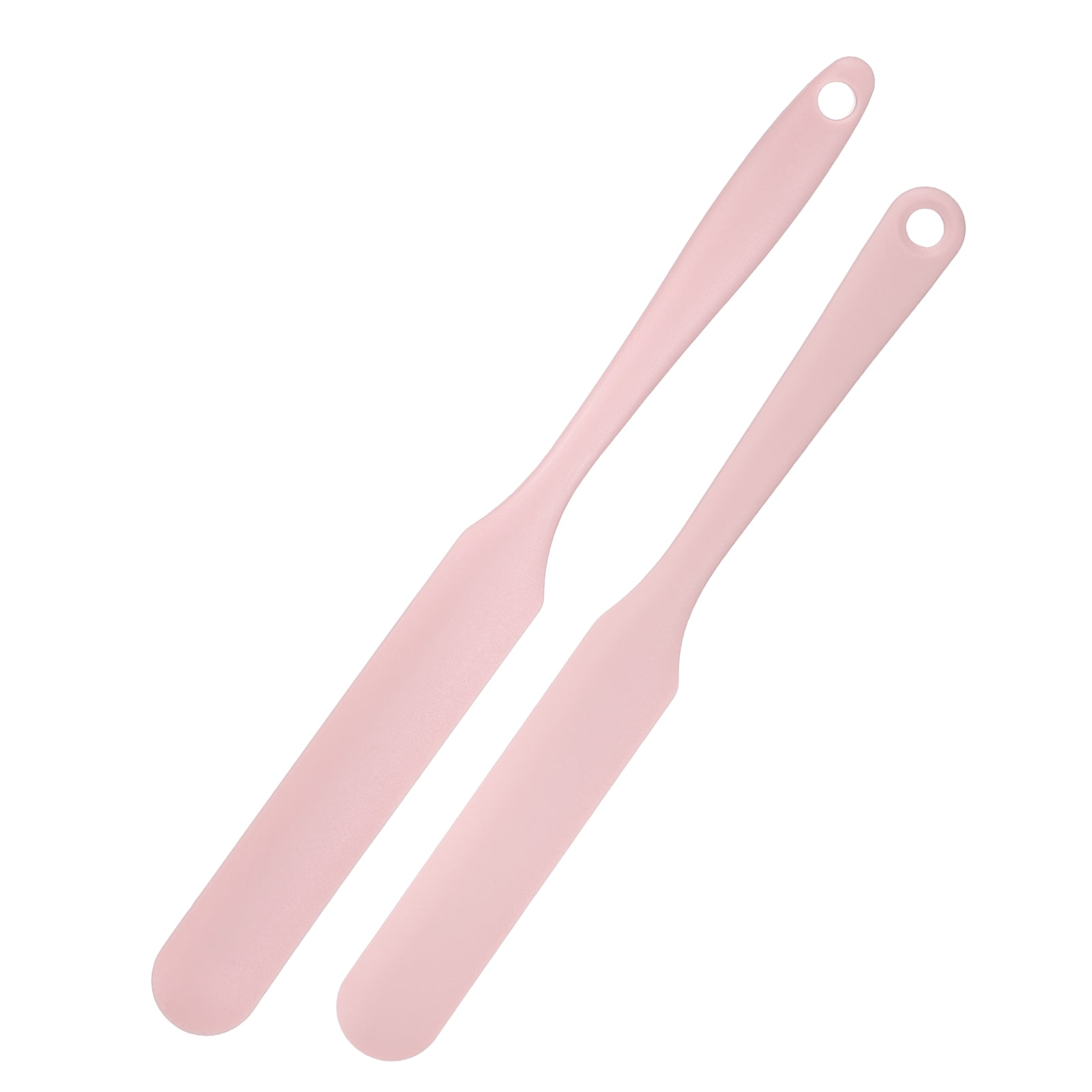 Uxcell 2Pcs Silicone Jar Spatulas, 9.4"/8" Long Handle Thin Spatula ...