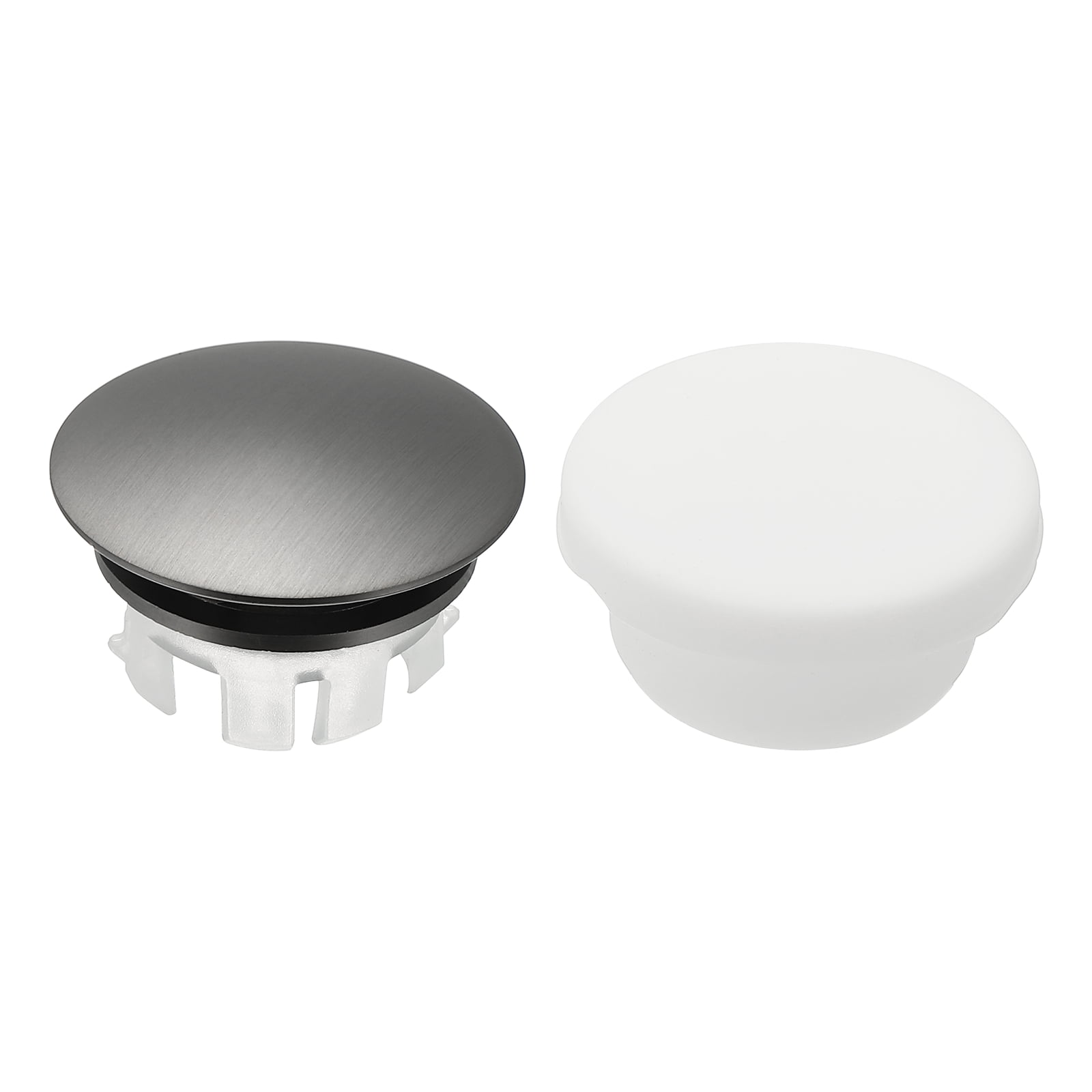 Uxcell 2Pcs Sink Overflow Ring, Universal Sink Overflow Drain Cover ...