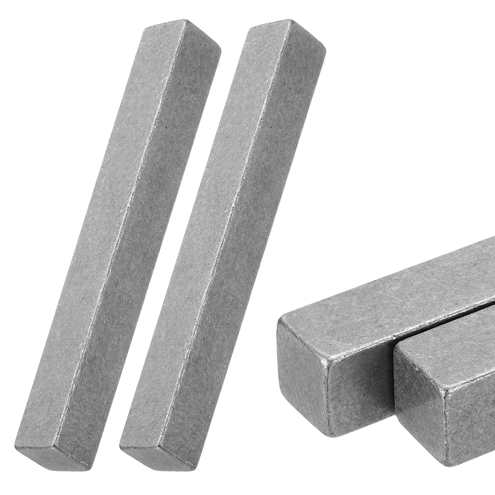 Uxcell 2Pcs Square Steel Key Stock, 5/8" x 5/8" x 6" 45# Cold-Drawn ...