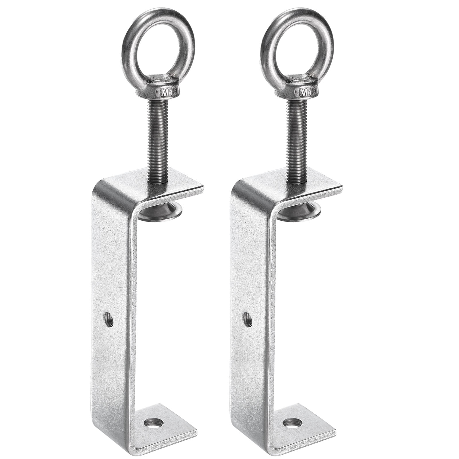 Uxcell 2Pcs Stainless Steel C Clamp 120mm Wide Jaw Opening Wood Clamps ...