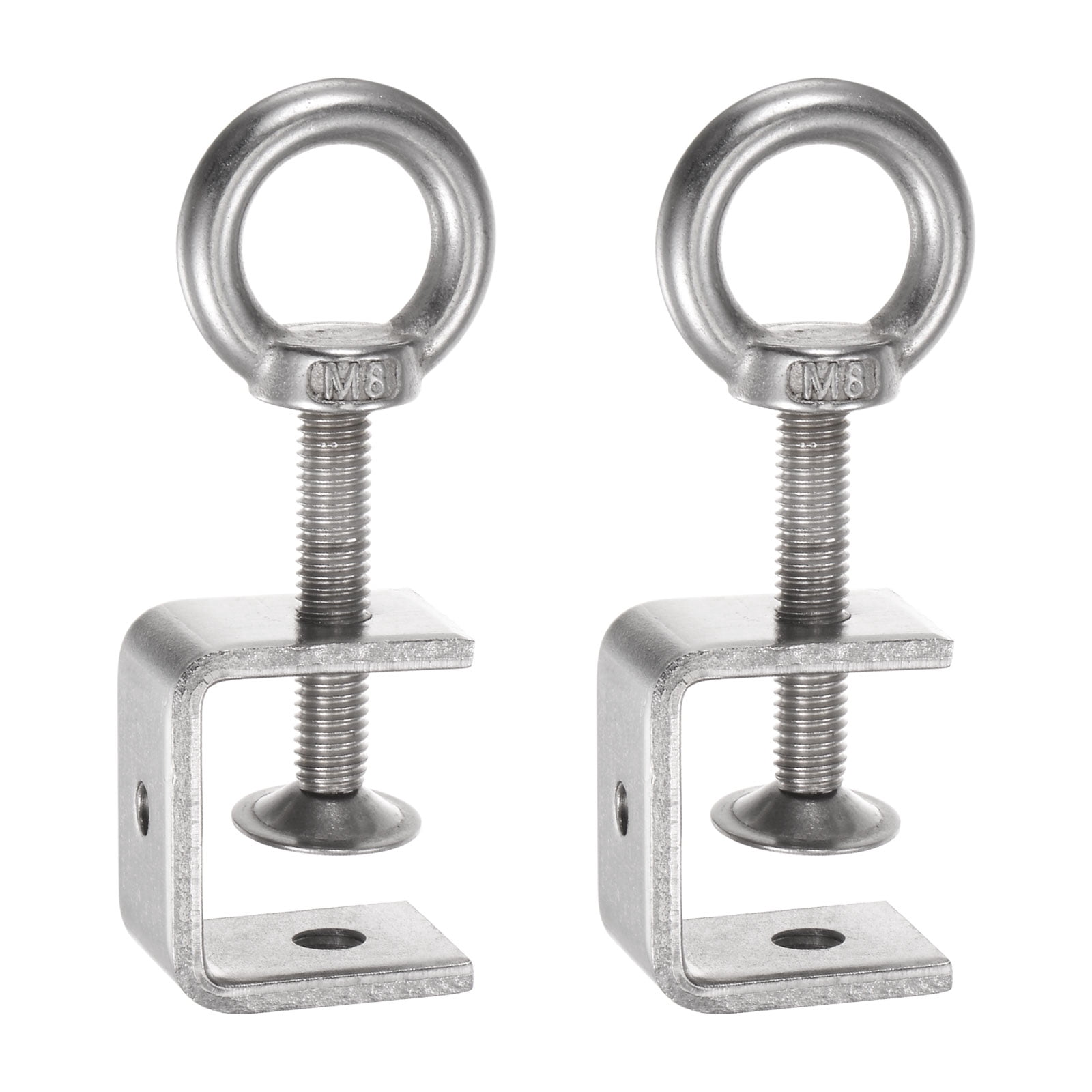Uxcell 2Pcs Stainless Steel C Clamp 30mm Wide Jaw Opening Wood Clamp ...