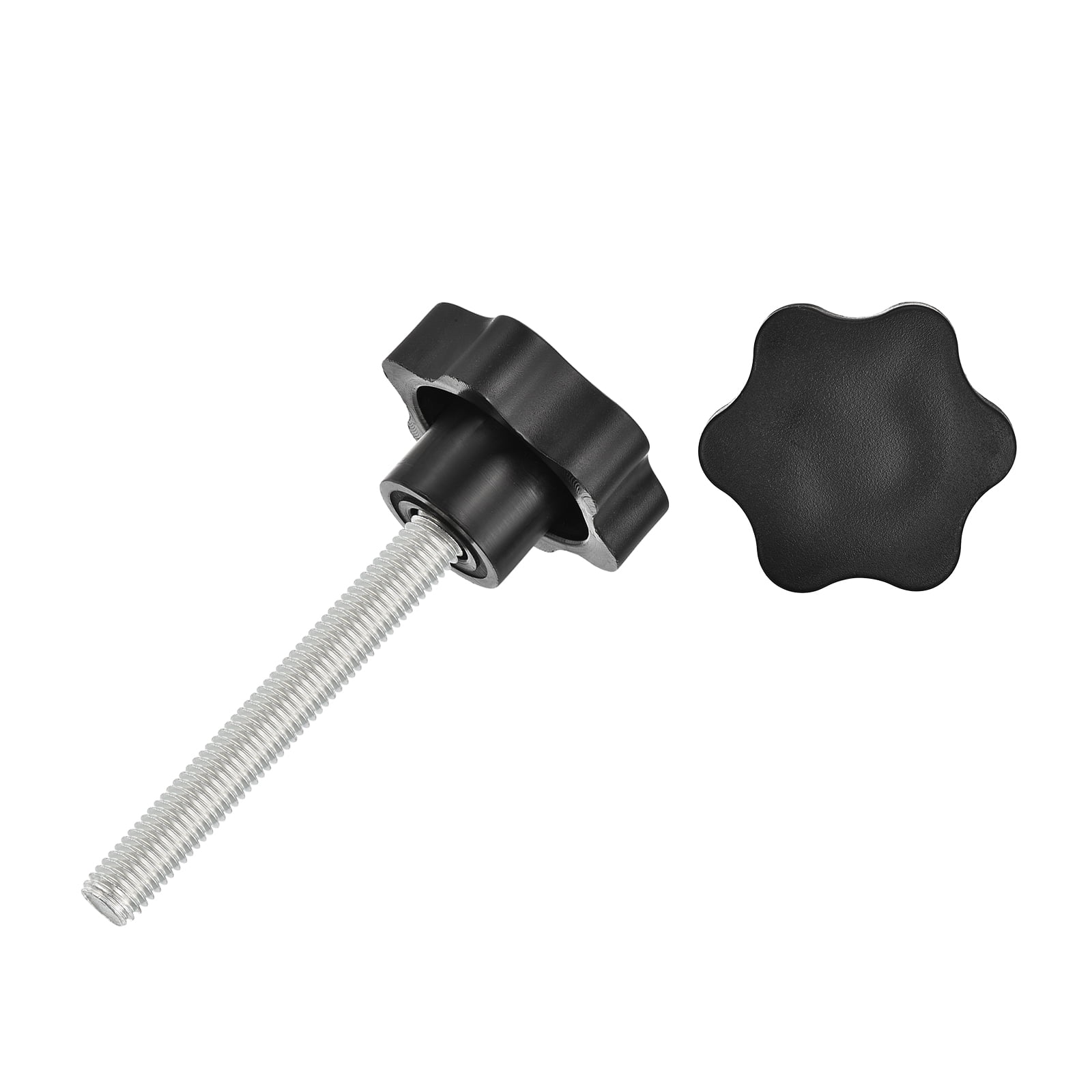 Uxcell 2Pcs Star Knobs, M10x80mm Plastic Hex Shaped Clamping Handle ...