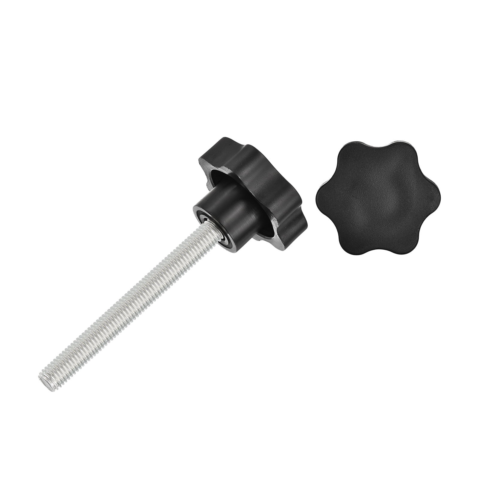 Uxcell 2Pcs Star Knobs, M10x90mm Plastic Hex Shaped Clamping Handle ...