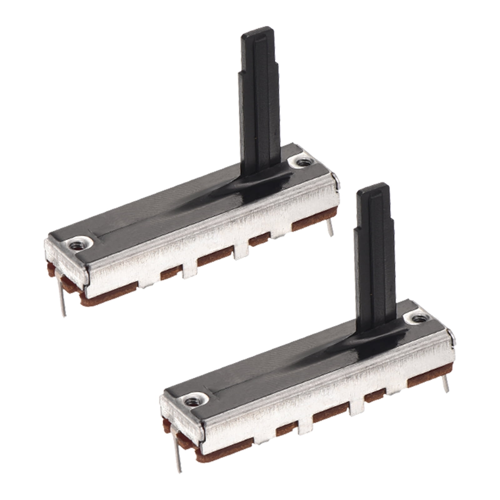 Uxcell 2Pcs Straight Single Linear Slide Potentiometer 3 Pin B10K 35mm ...