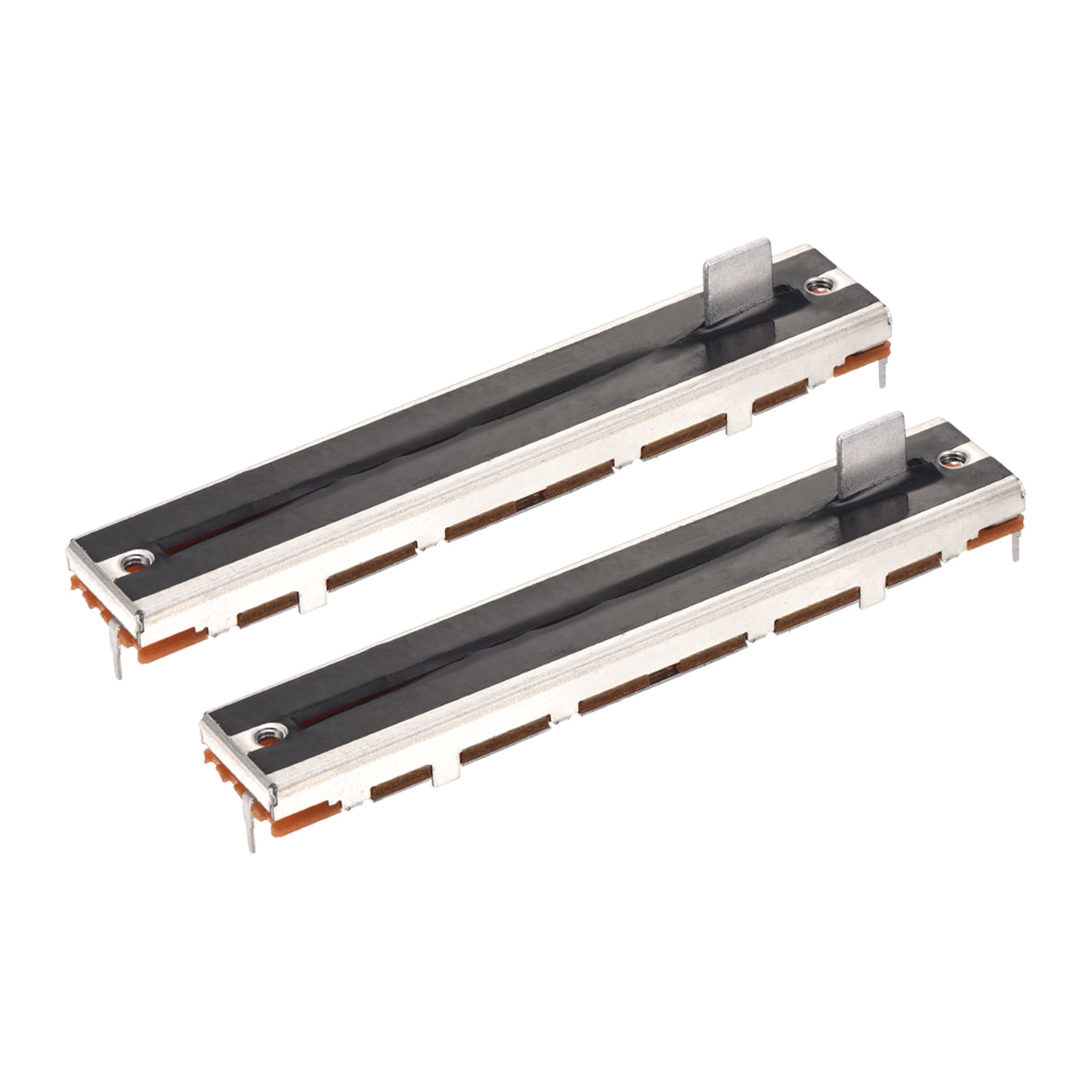 Uxcell 2Pcs Straight Single Linear Slide Potentiometer 5 Pin B10K 88mm ...