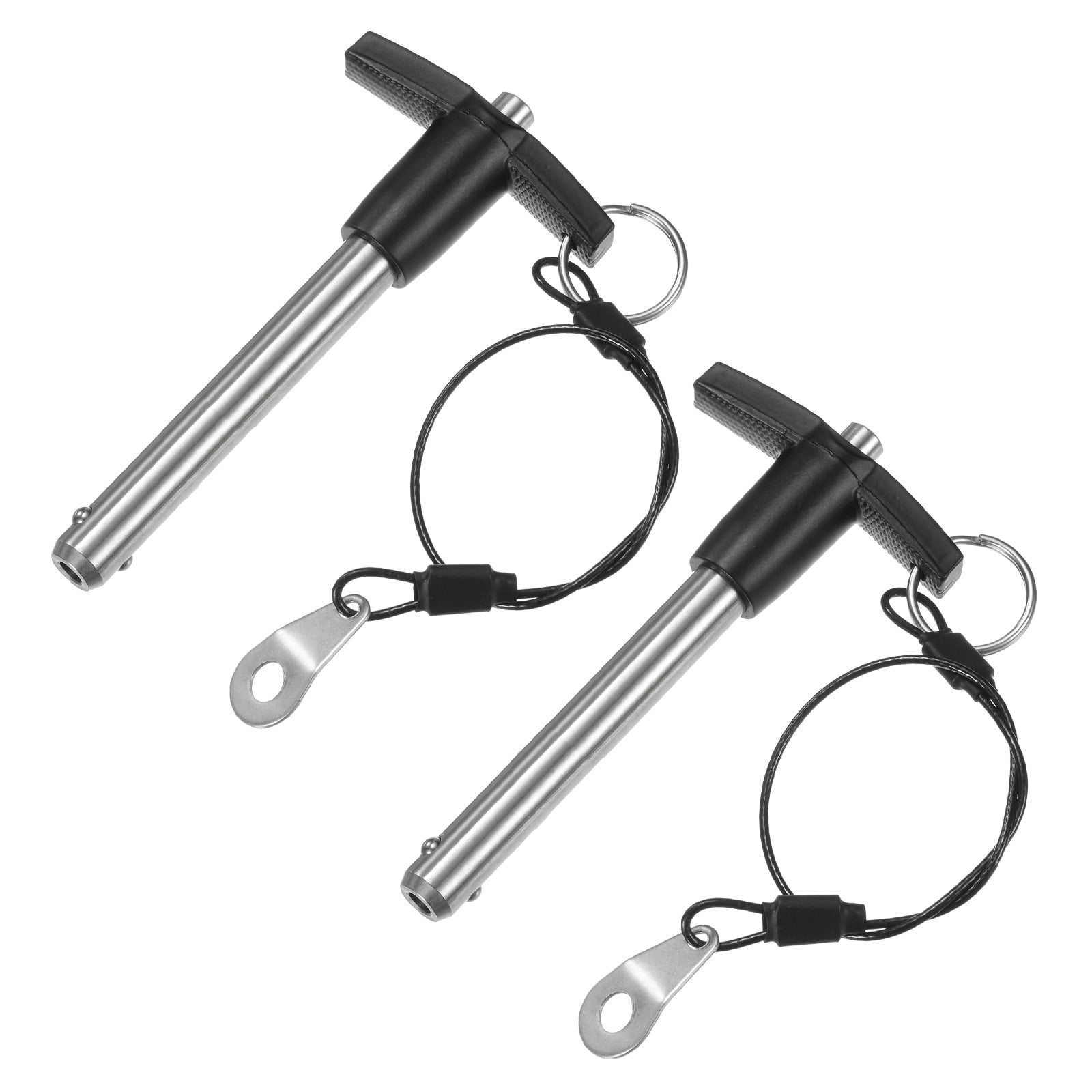 Uxcell 2Pcs T Handle Lock Pins, 10mm Dia. 60mm Usage Long Push-Button ...