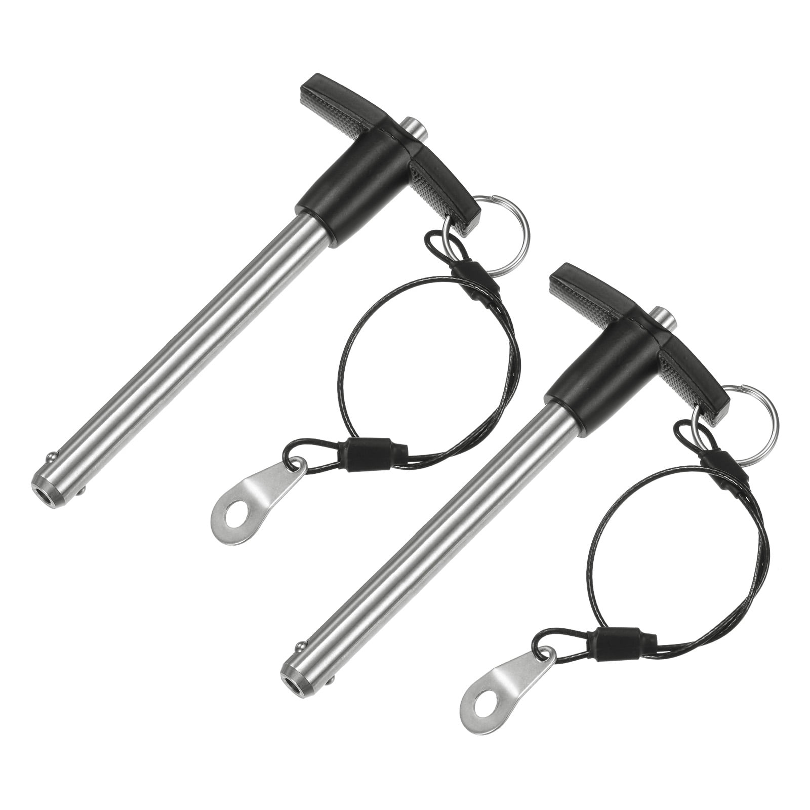 Uxcell 2Pcs T Handle Lock Pins, 10mm Dia. 80mm Usage Long Push-Button ...
