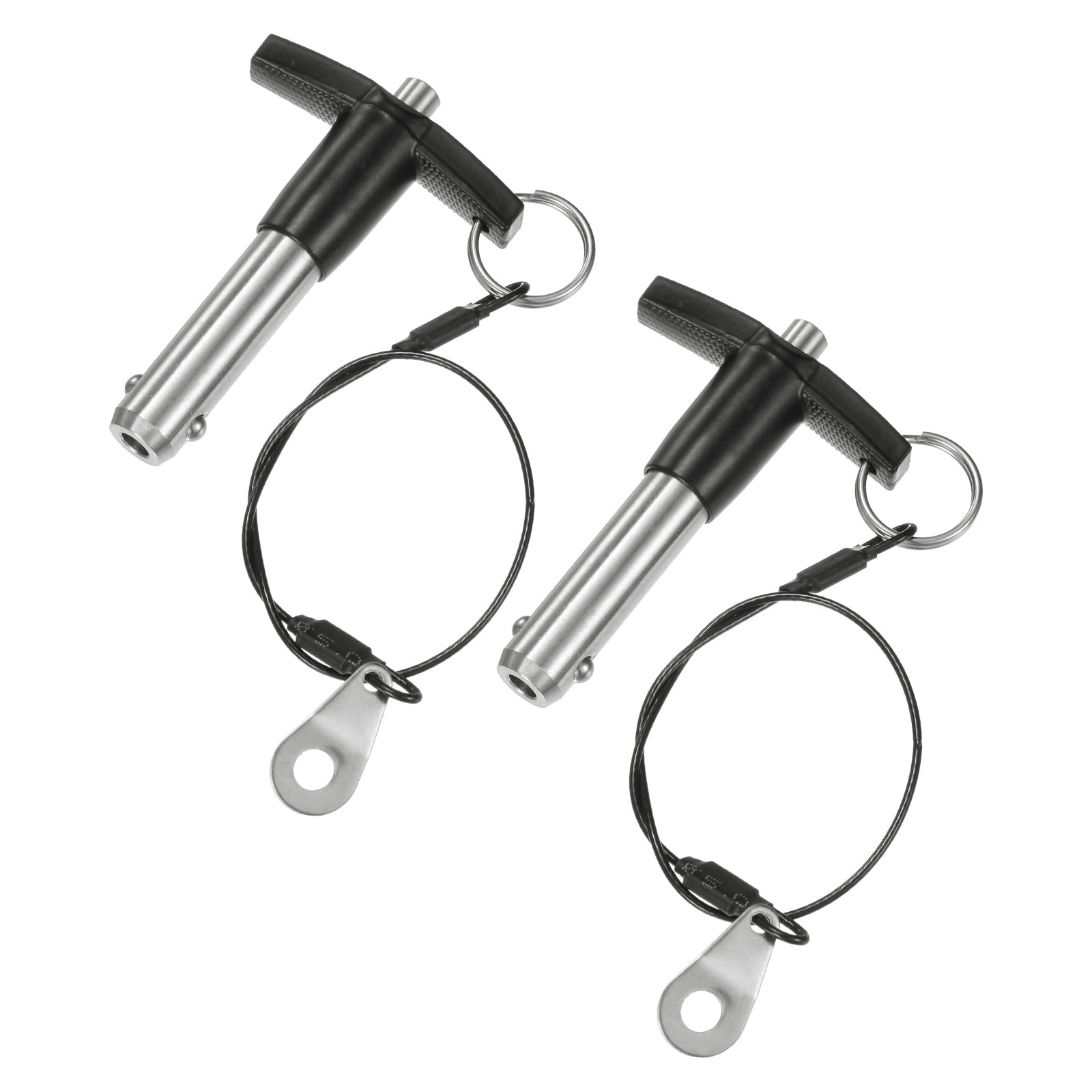 Uxcell 2Pcs T Handle Lock Pins, 12mm Dia. 30mm Usage Long Push-Button ...