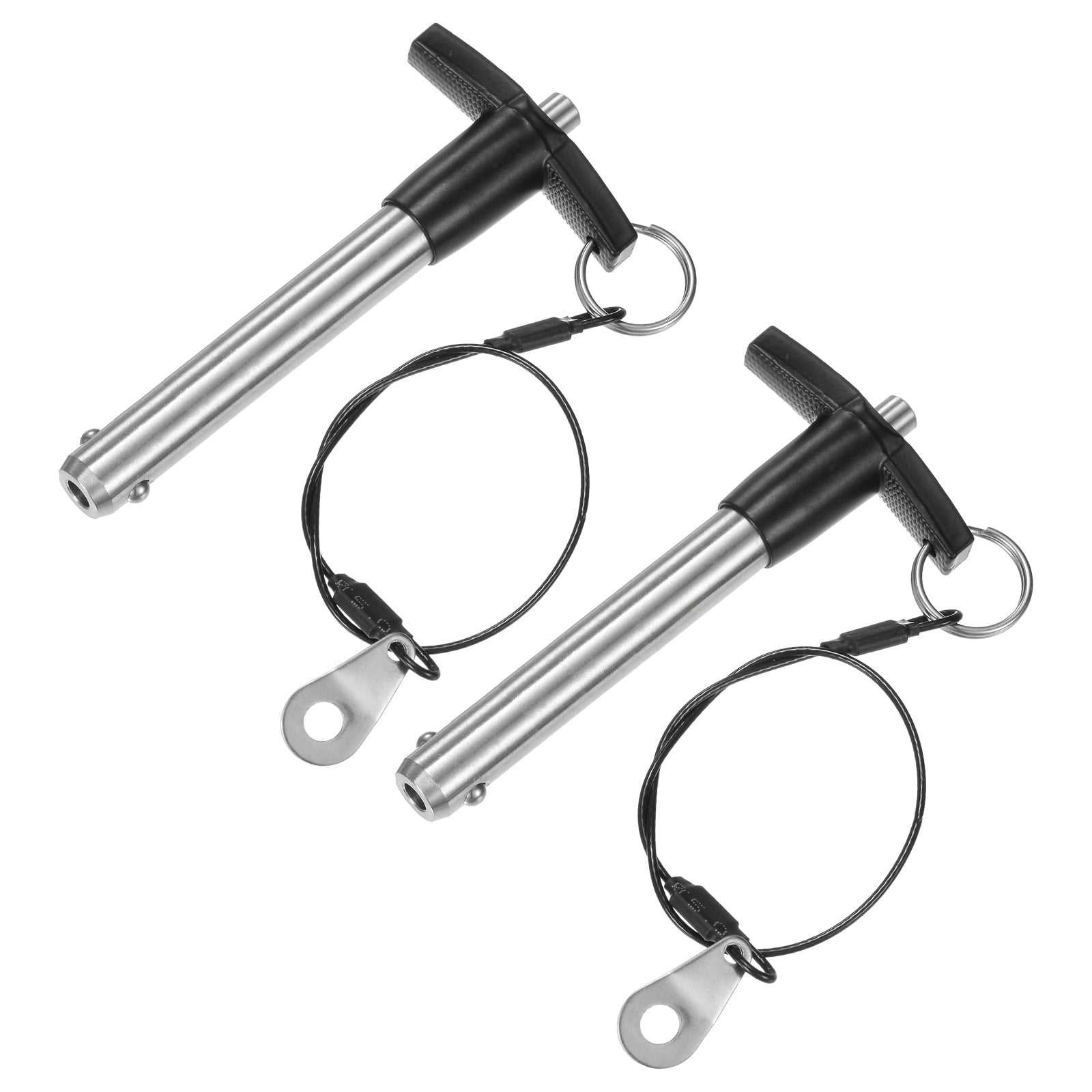 Uxcell 2Pcs T Handle Lock Pins, 12mm Dia. 60mm Usage Long Push-Button ...