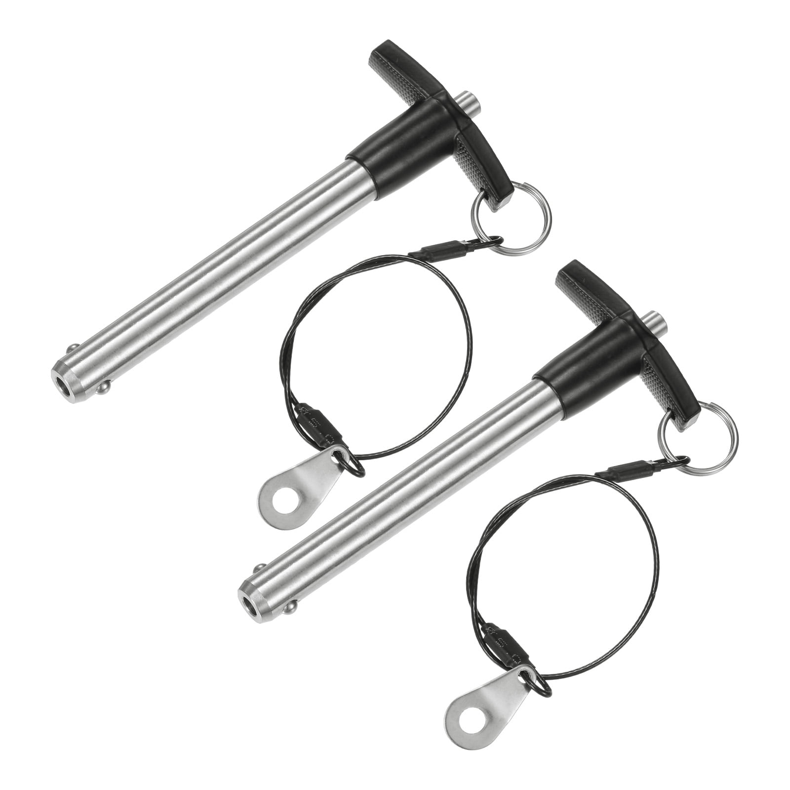 Uxcell 2Pcs T Handle Lock Pins, 12mm Dia. 80mm Usage Long Push-Button ...